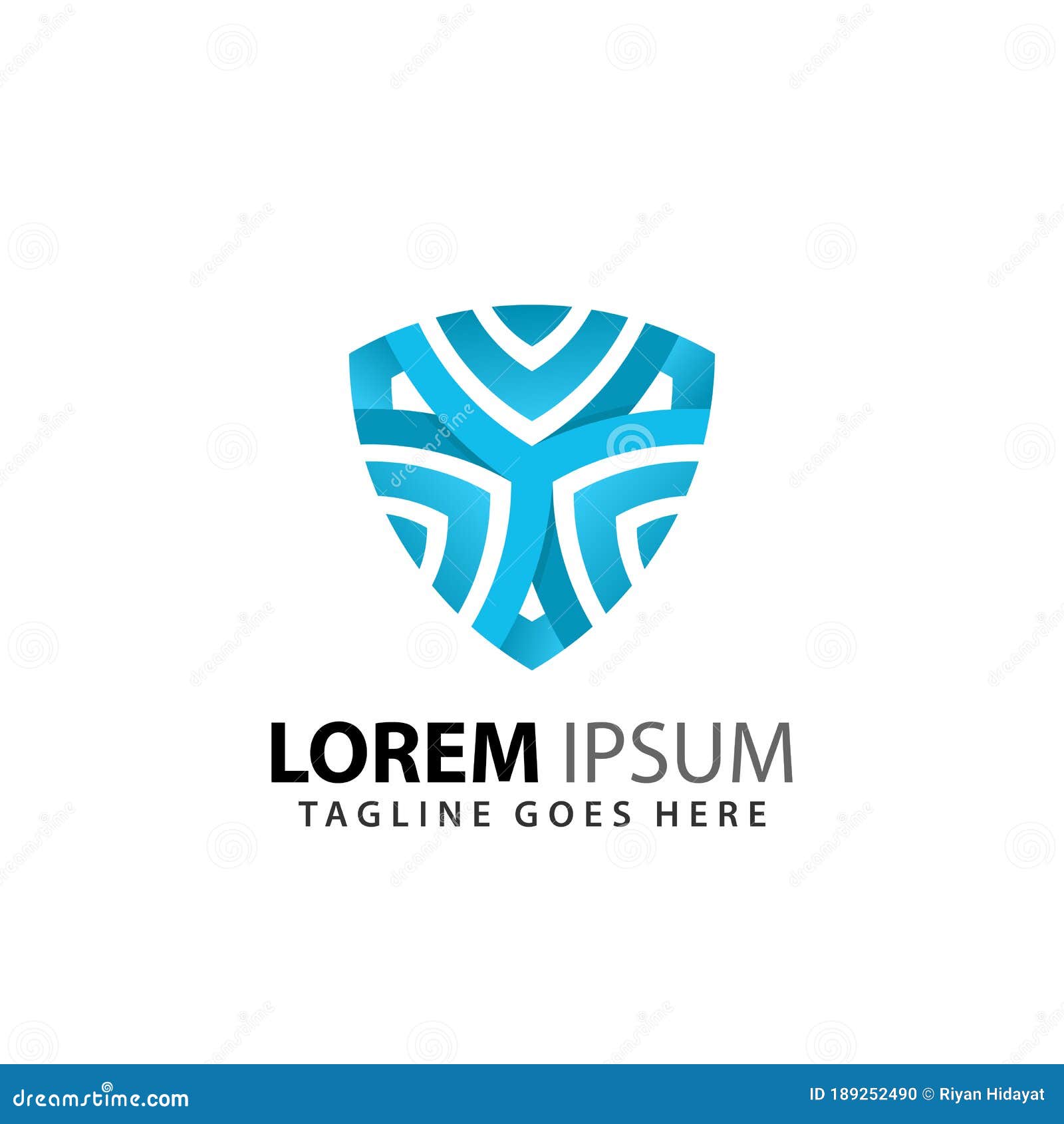 Awesome Shield Arrow Spinning Logos Design Vector Illustration Template ...