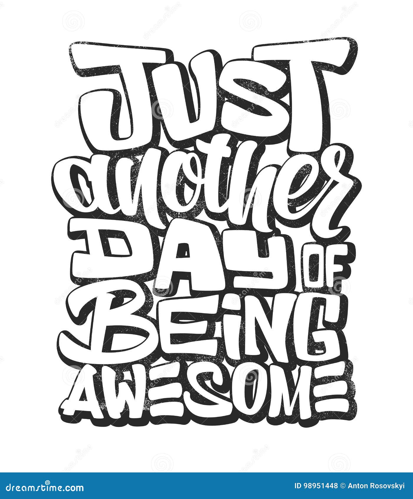 Awesome Slogan, Vector Lettering Illustration, T-shirt Graphics. Stock ... Awesome Slogan, Vector Lettering Illustration, T-shirt Graphics. Stock ...