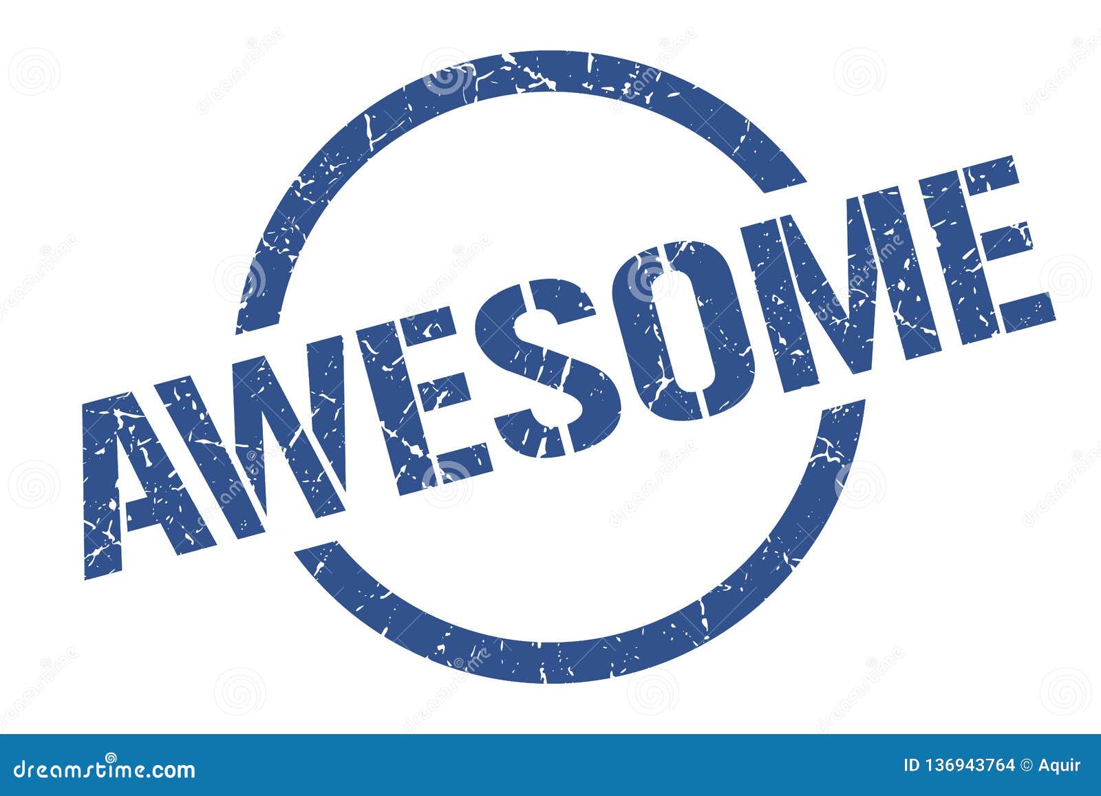 Awesome stamp stock vector. Illustration of white, badge - 136943764