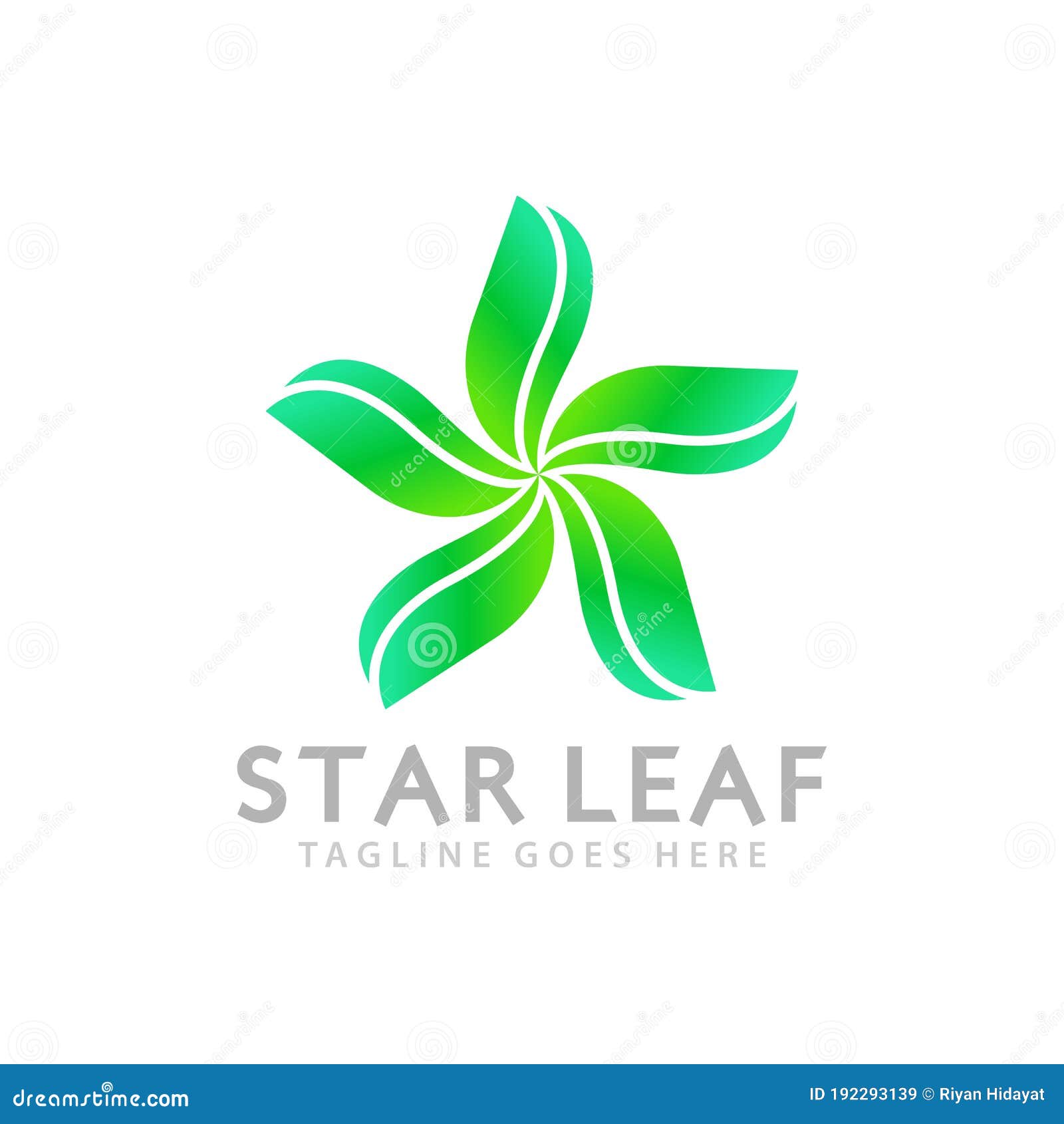 Star Leaf Logo Vector Design. Abstract Emblem, Designs Concept, Logos ...