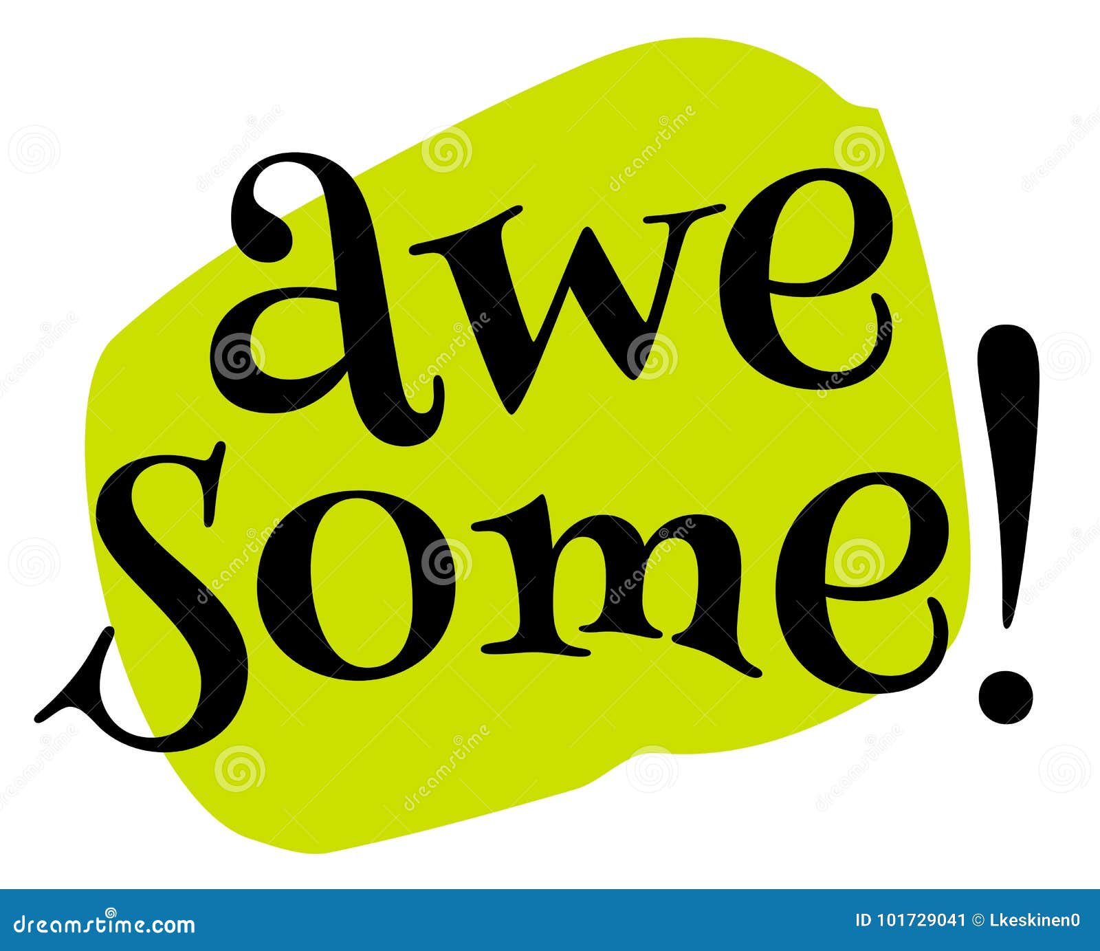 AWESOME sticker stamp stock vector. Illustration of stamp - 101729041
