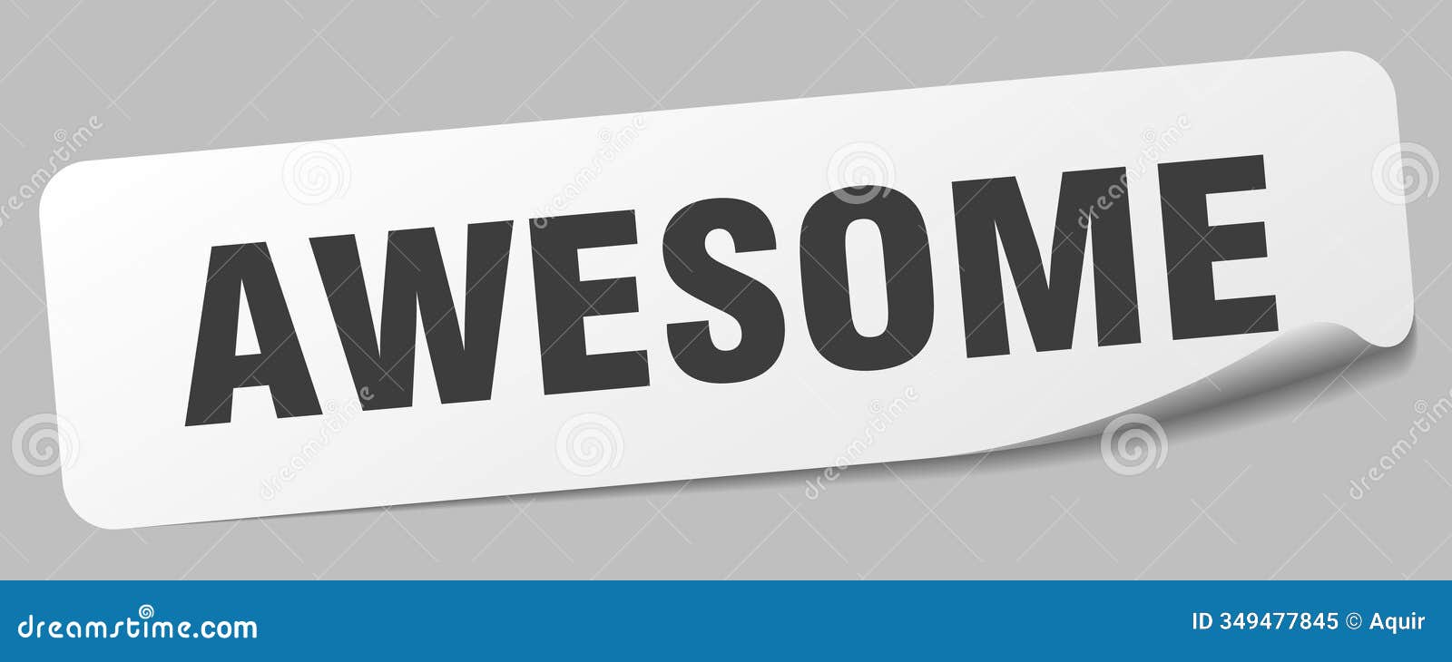 Awesome Sticker. Awesome Label Stock Vector - Illustration of awesome ...