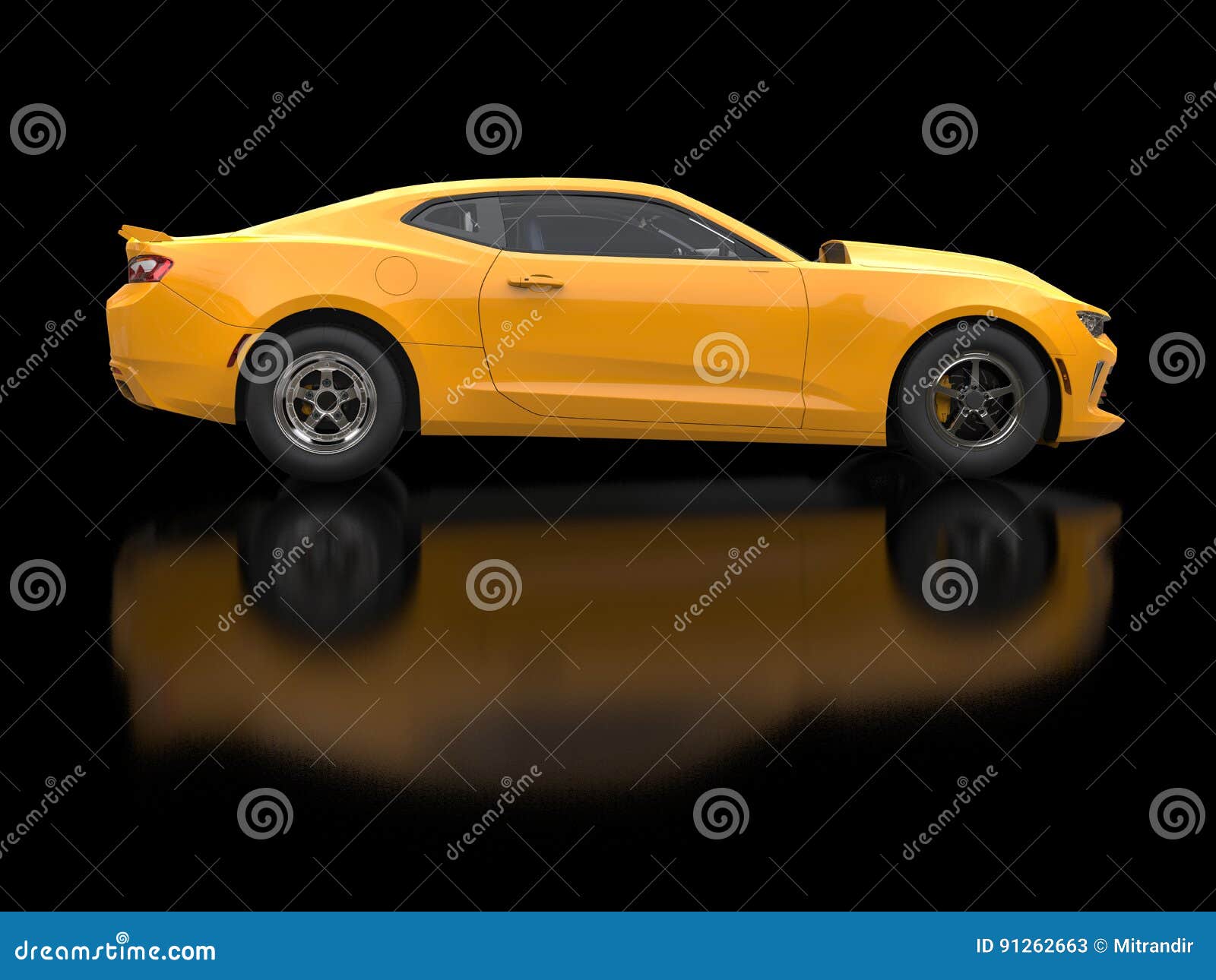 Awesome Black Muscle Car Side View Stock Photos - Free & Royalty-Free ...