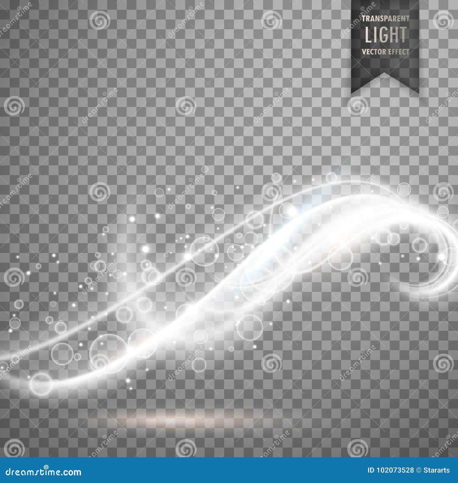 Awesome Swirl Transparent White Light Effect Stock Vector ...