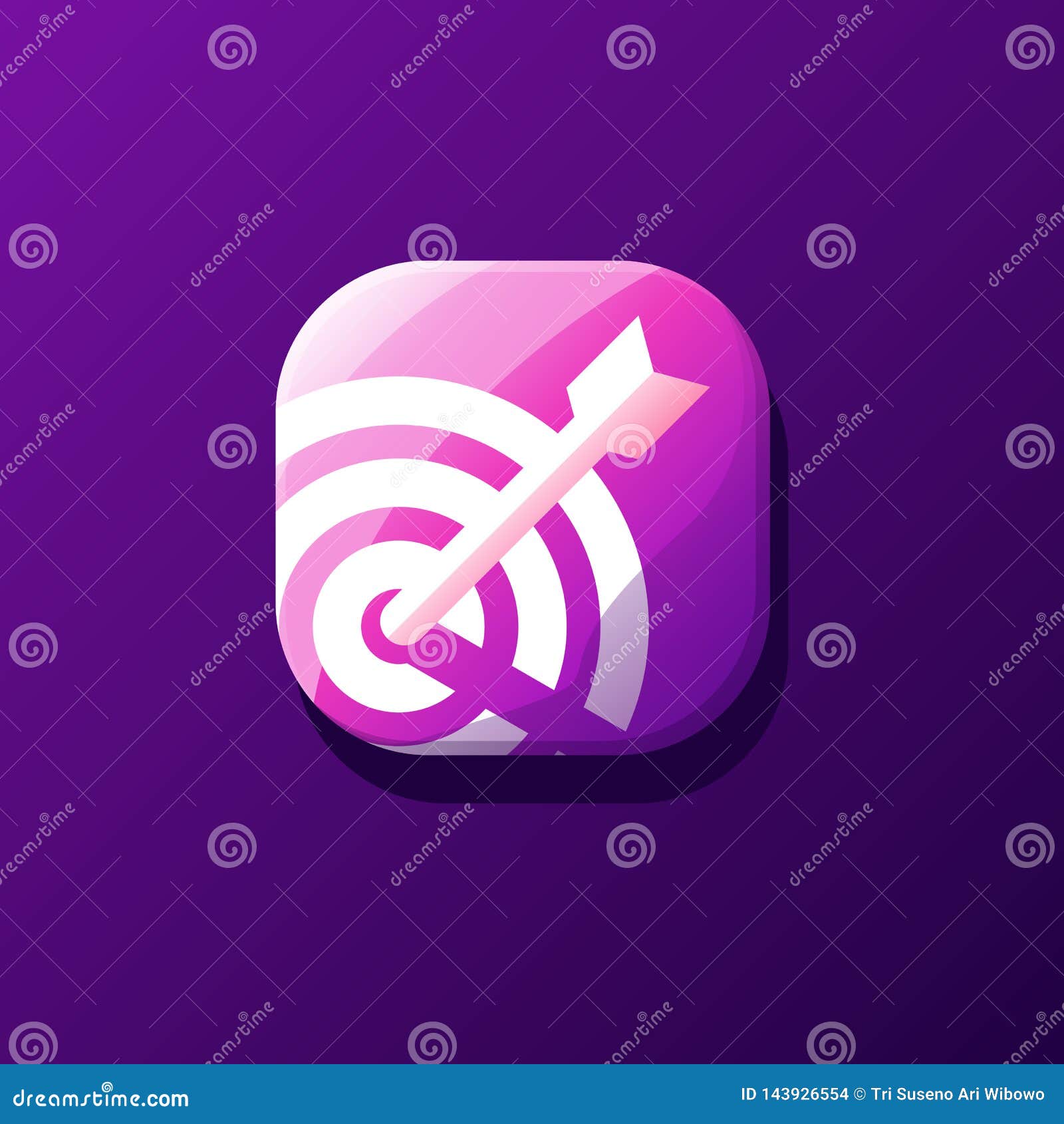 Awesome Target Icon Design for App Stock Illustration - Illustration of ...