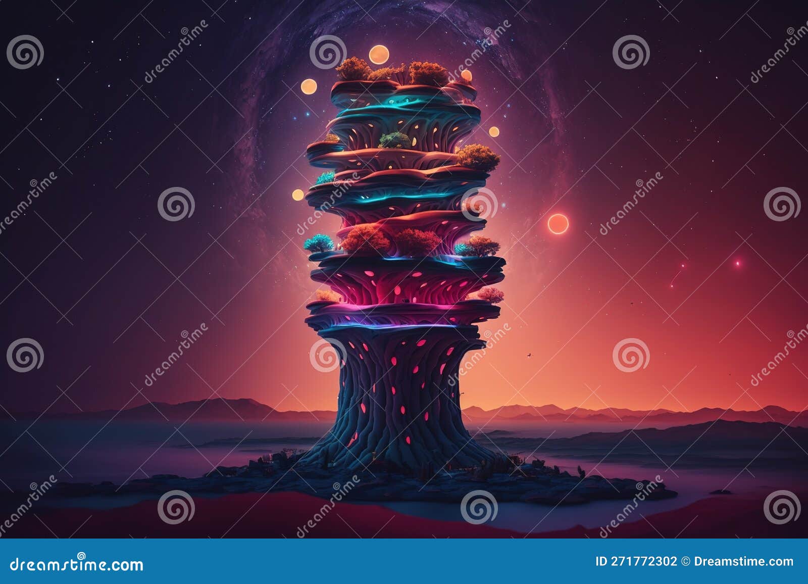 The Awesome Tower of Logical Conclusions Stock Illustration ...