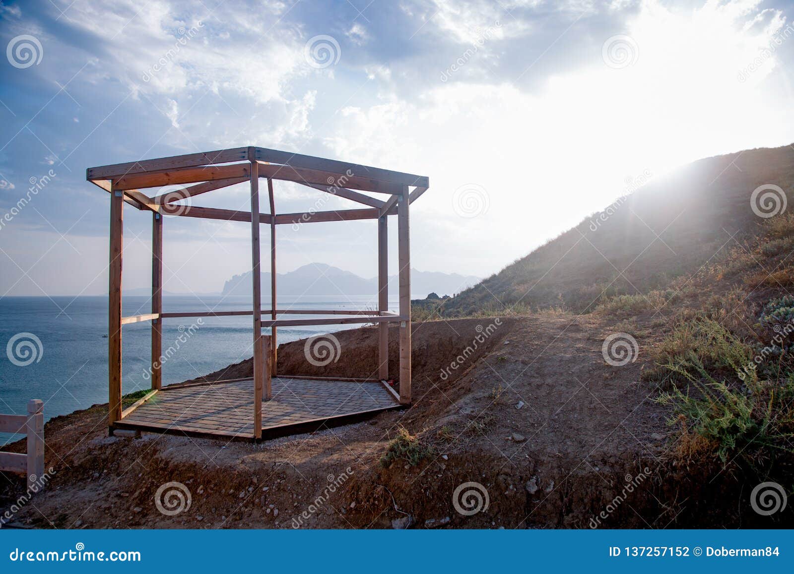 Awesome View from the Top of Hill with Sunset Stock Photo - Image of ...