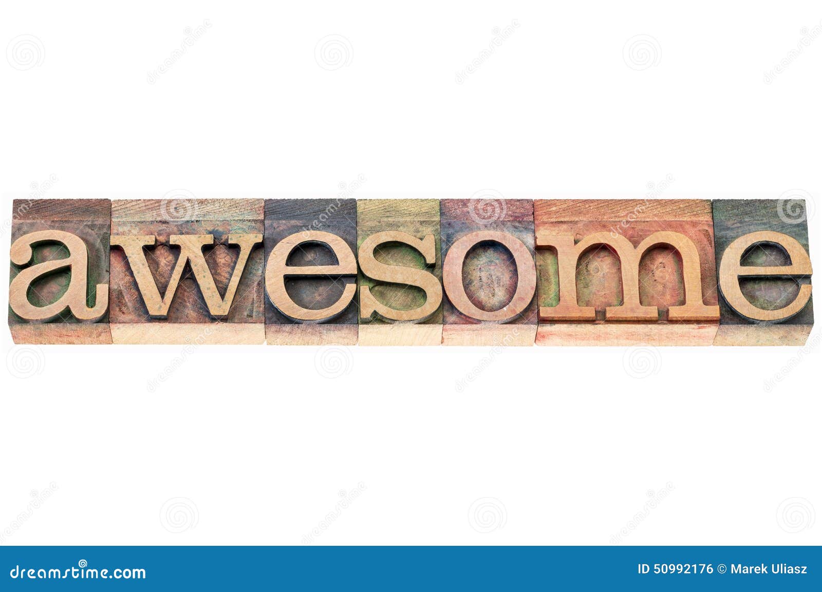 Awesome word typography stock photo. Image of outstanding - 50992176