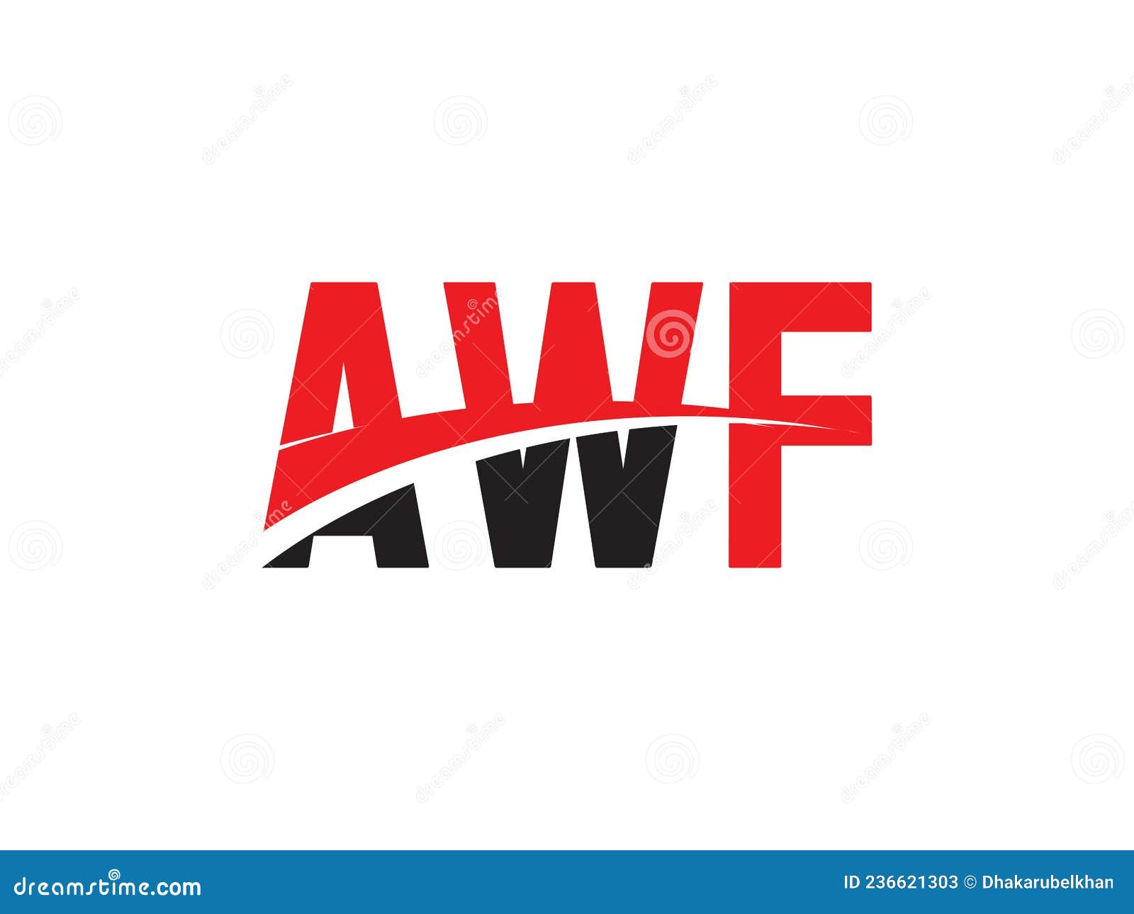 AWF Letter Initial Logo Design Vector Illustration Stock Vector ...