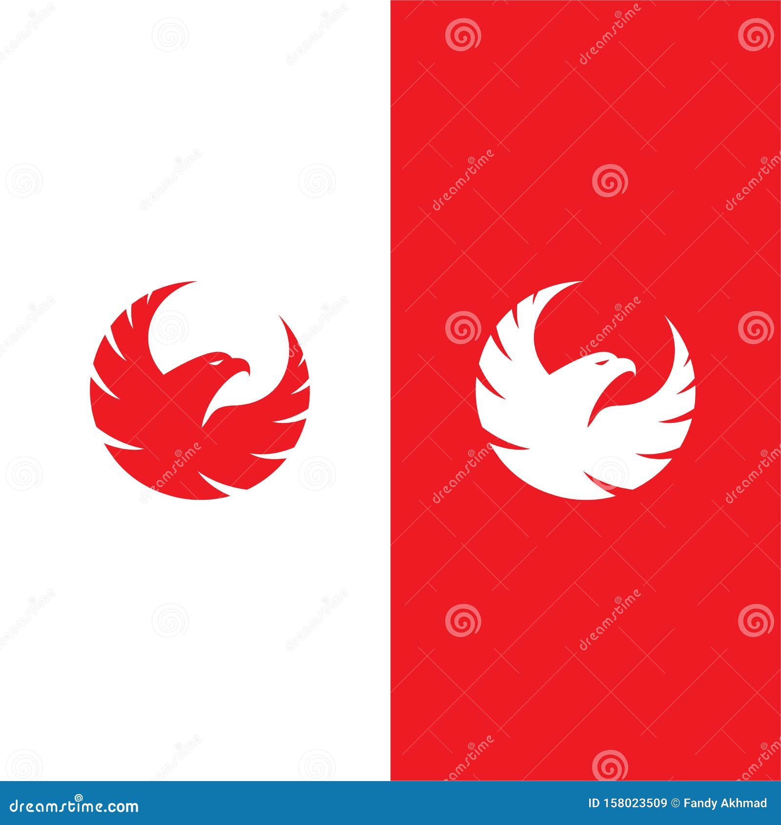 Awk Falcon Eagle Vector Logo Design Icon Illustration Template Stock ...