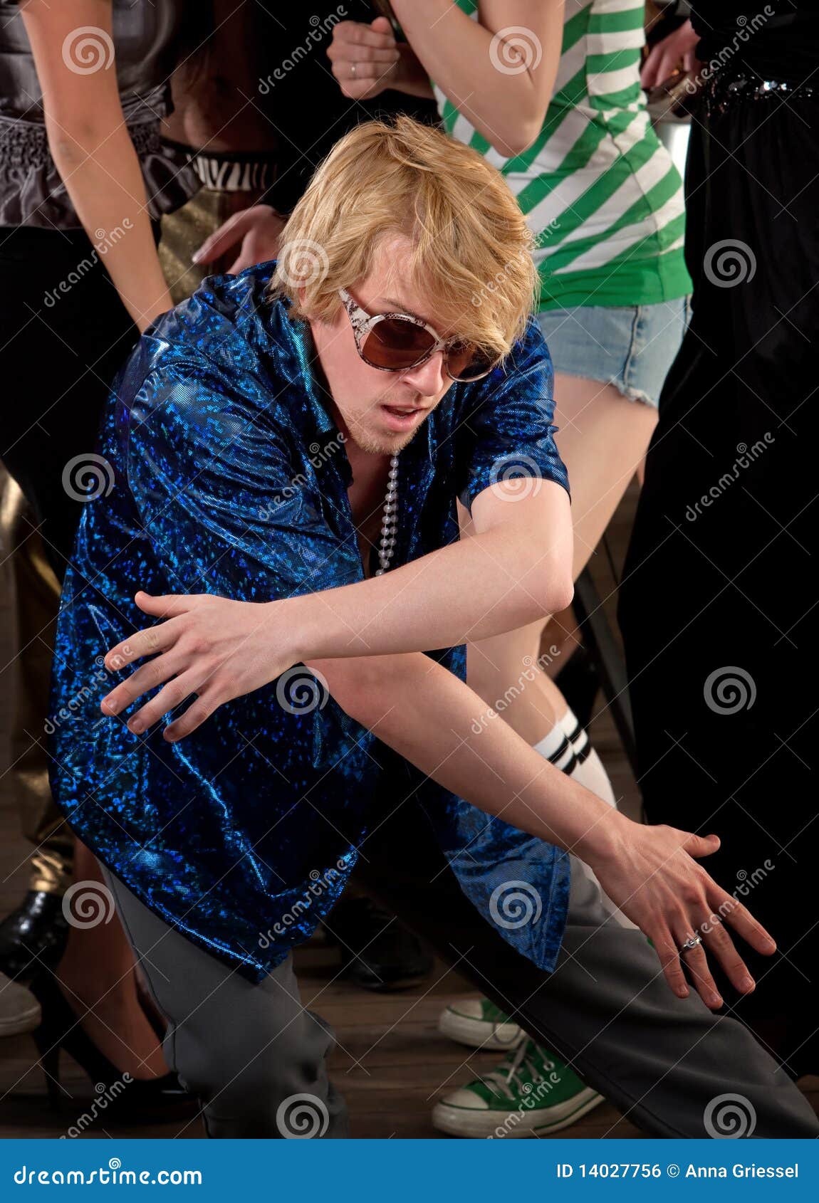 Awkward Man Dancing at a 1970s Disco Music Party Stock Photo - Image of ...