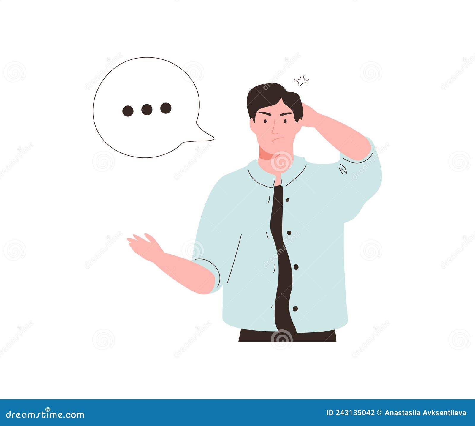 Clueless, Confused, Confusion Icon. Black Vector Sketch | CartoonDealer ...