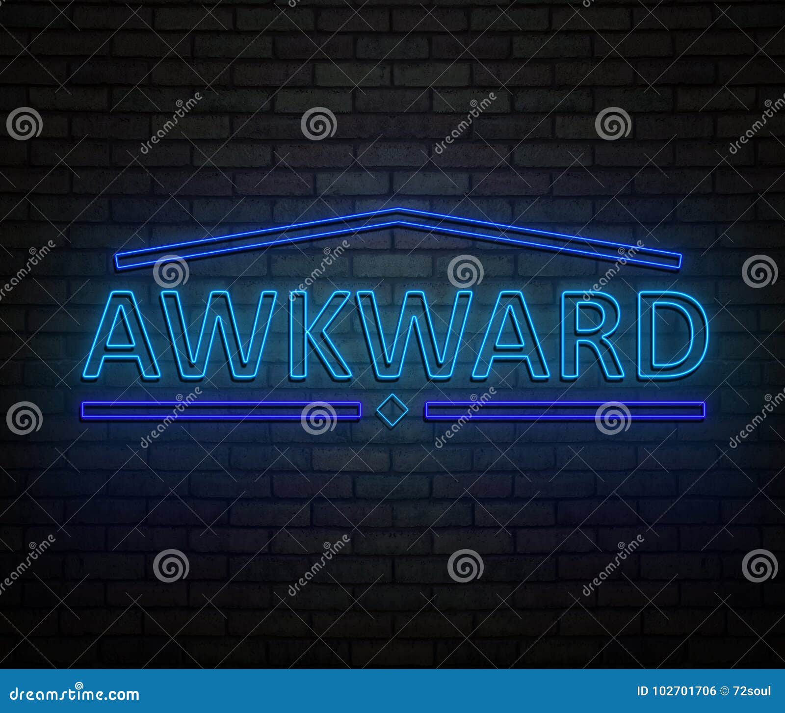 Awkward neon concept. stock illustration. Illustration of graphic ...