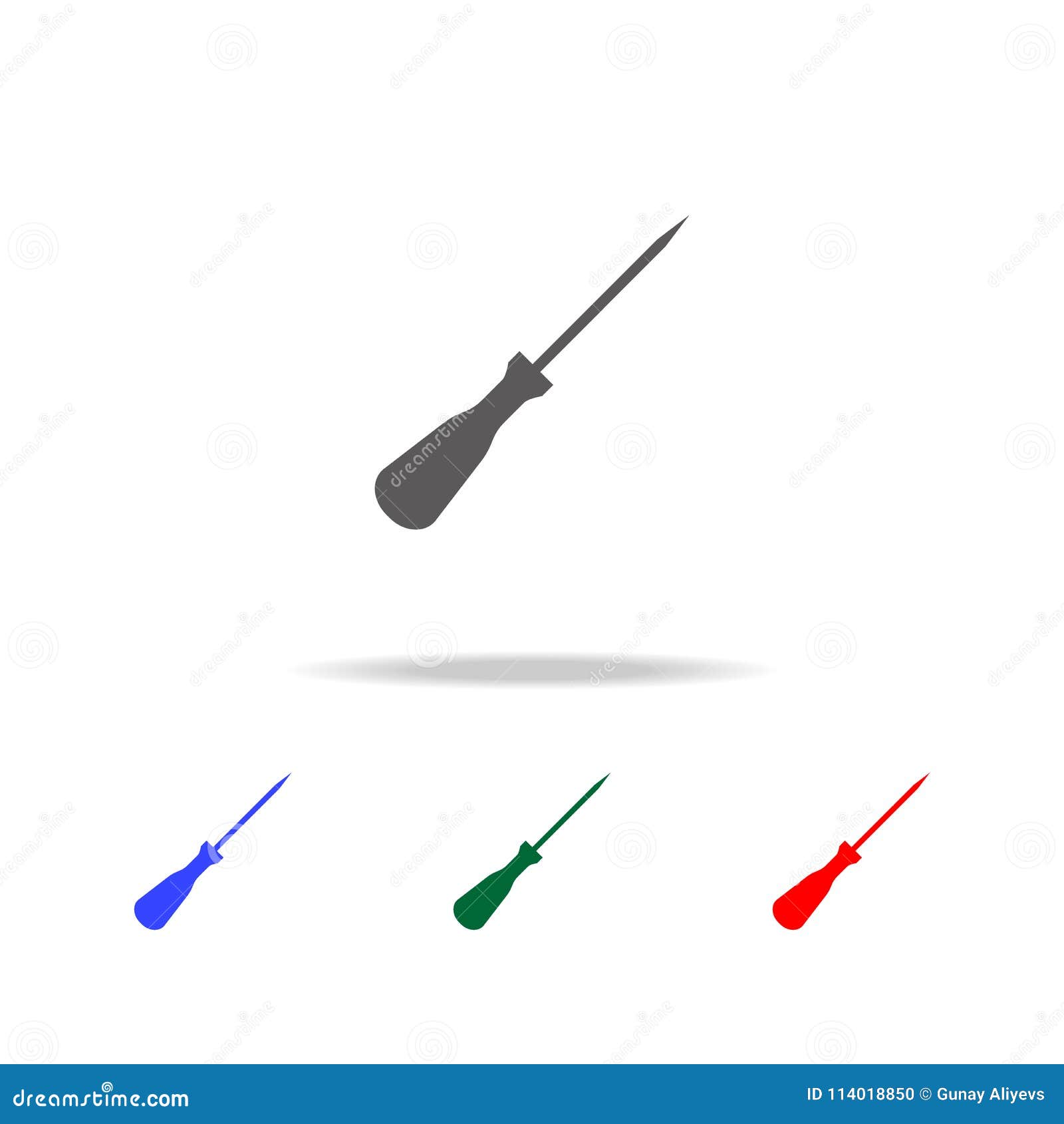 Awl Icon. Elements of Construction Tools Multi Colored Icons. Premium ...