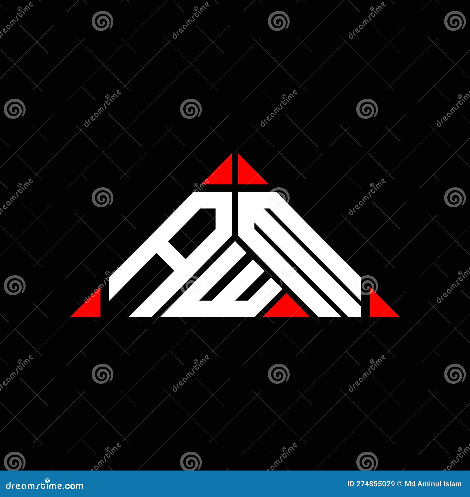 AWM Letter Logo Creative Design with Vector Graphic, AWM Simple and ...