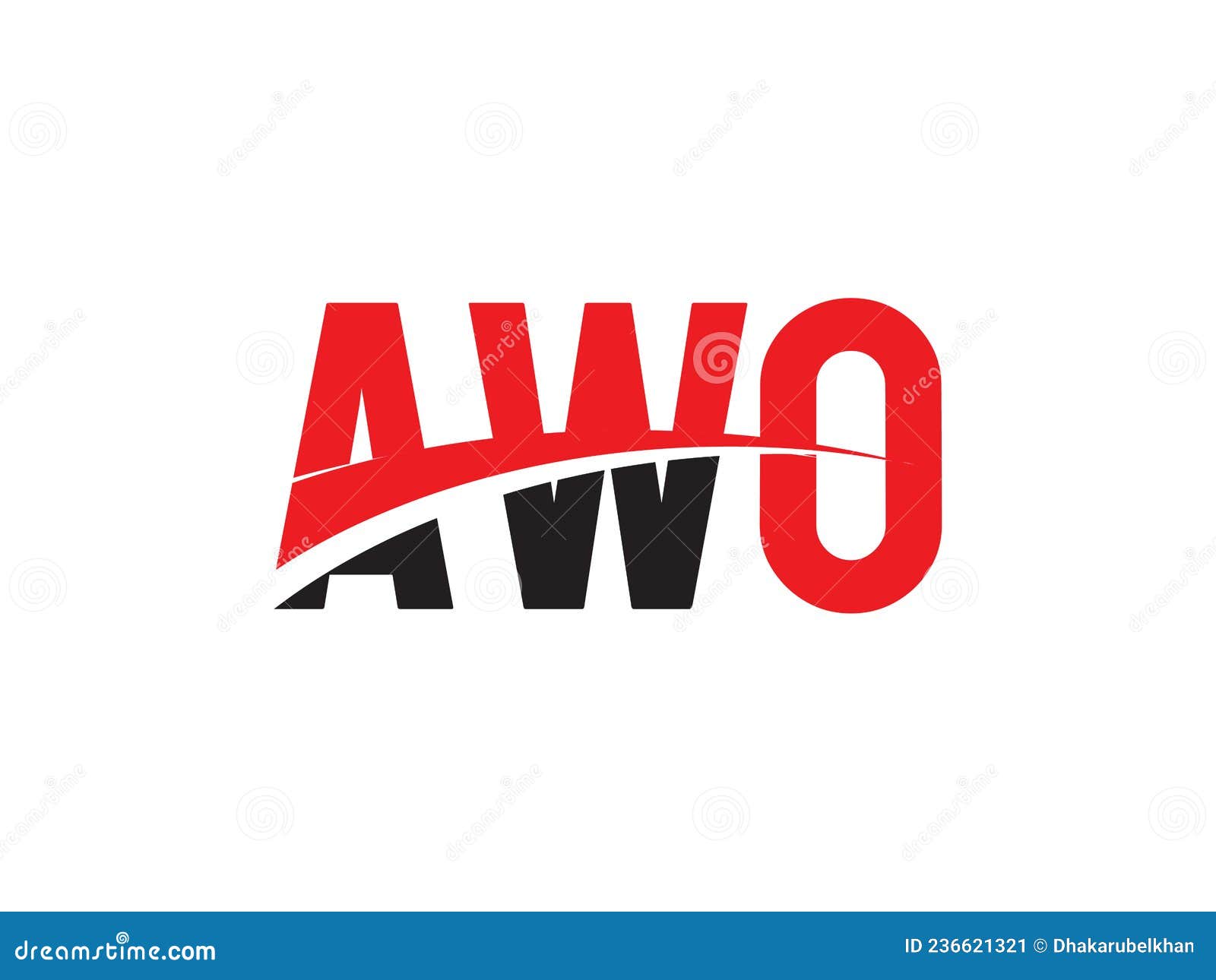 AWO Letter Initial Logo Design Vector Illustration Stock Vector ...