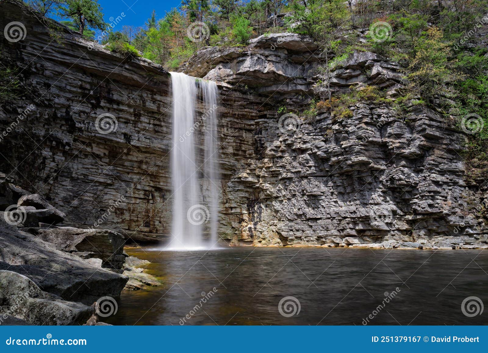 Awosting Falls stock image. Image of waterfalls, falls - 251379167
