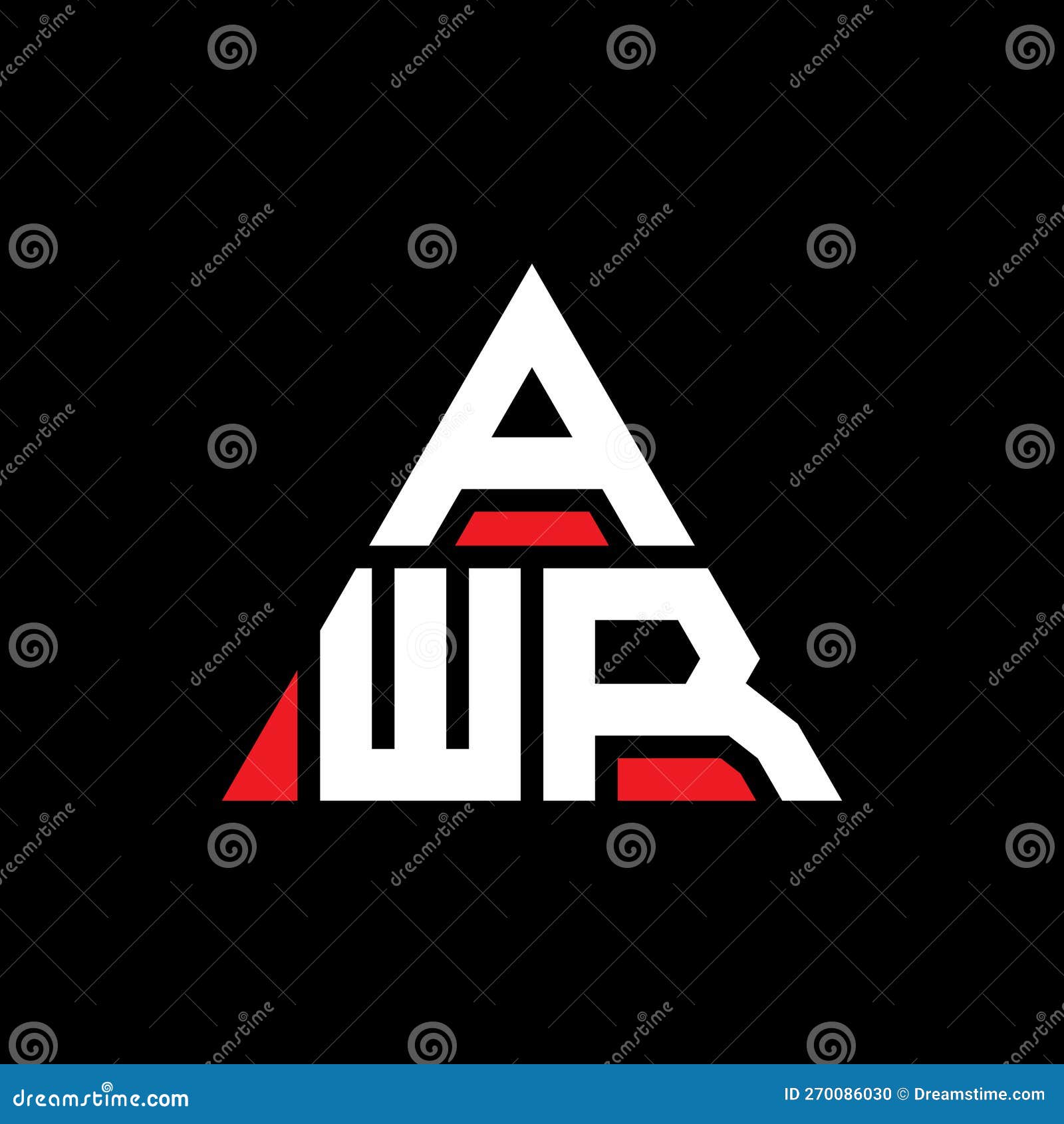 AWR Triangle Letter Logo Design with Triangle Shape. AWR Triangle Logo ...
