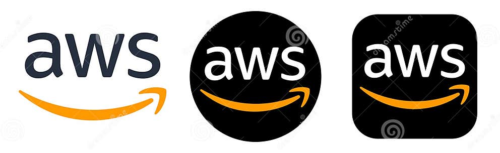 AWS, Amazon Web Services App Icon Set, Cloud Computing Platform ...