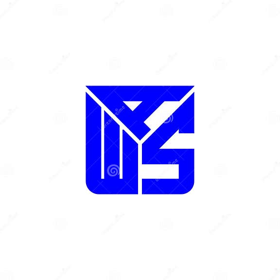 AWS Letter Logo Creative Design with Vector Graphic, Stock Vector ...