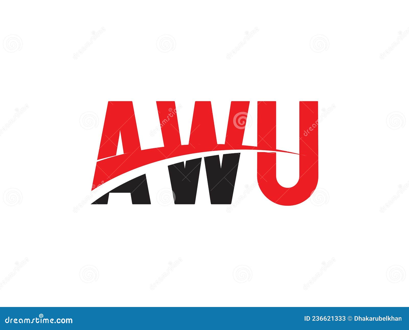 AWU Letter Initial Logo Design Vector Illustration Stock Vector ...