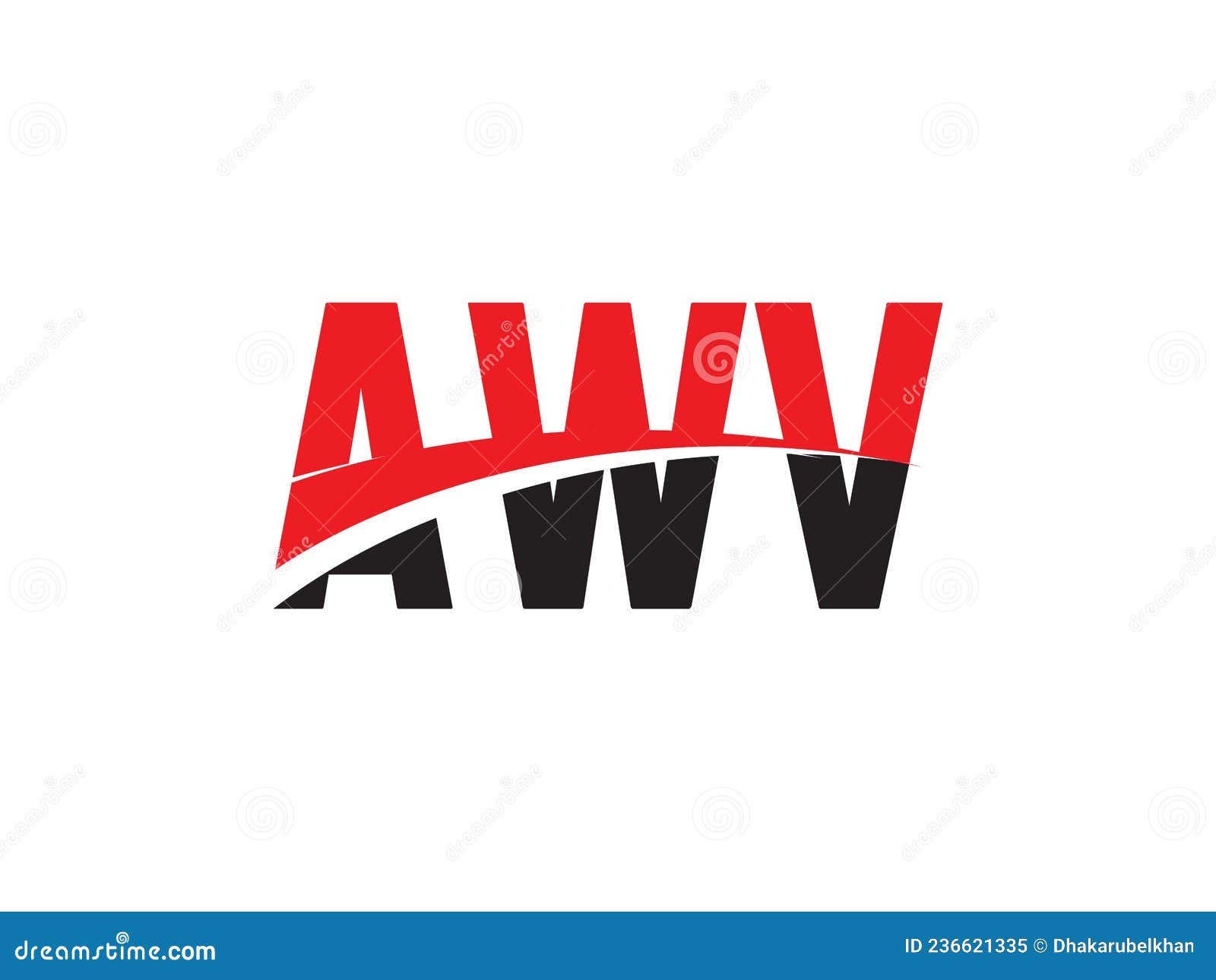 AWV Letter Initial Logo Design Vector Illustration Stock Vector ...
