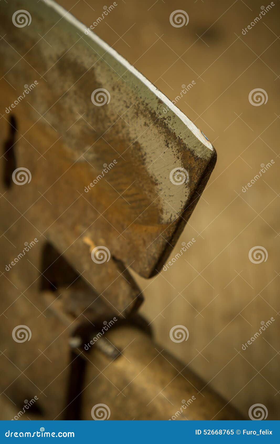Ax blade close up stock image. Image of rusty, metal - 52668765