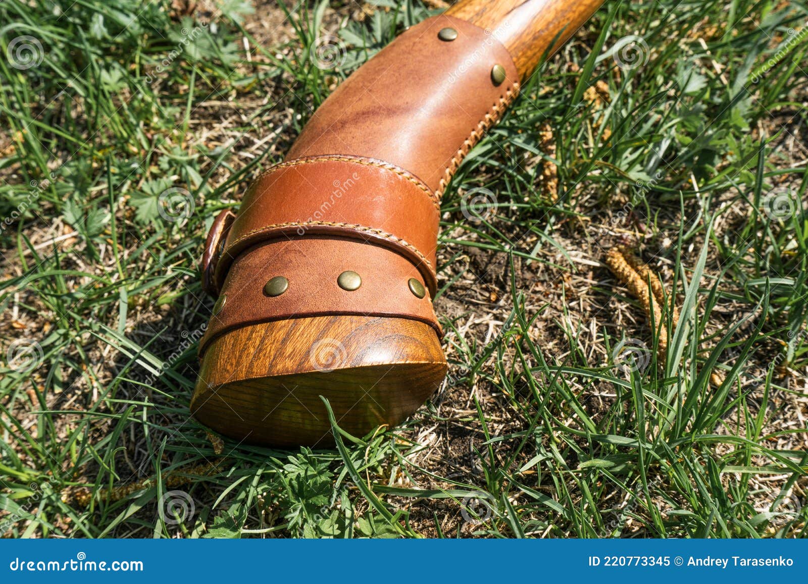 The Ax Handle. the Battle Ax is on the Ground Editorial Image - Image ...