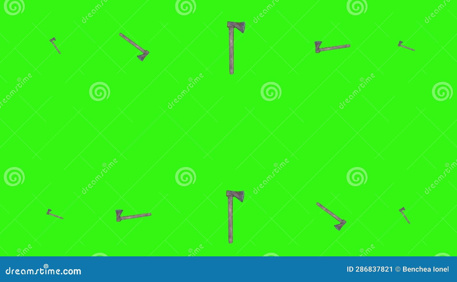 Ax Hatchet Tools Animation on Green Screen, Graphic Source Stock Video ...