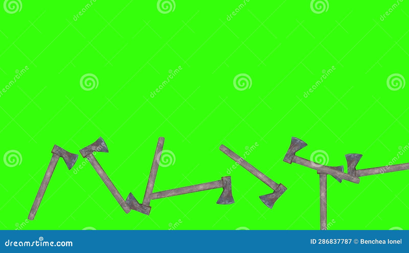 Ax Hatchet Tools Animation on Green Screen, Graphic Source Stock Video ...