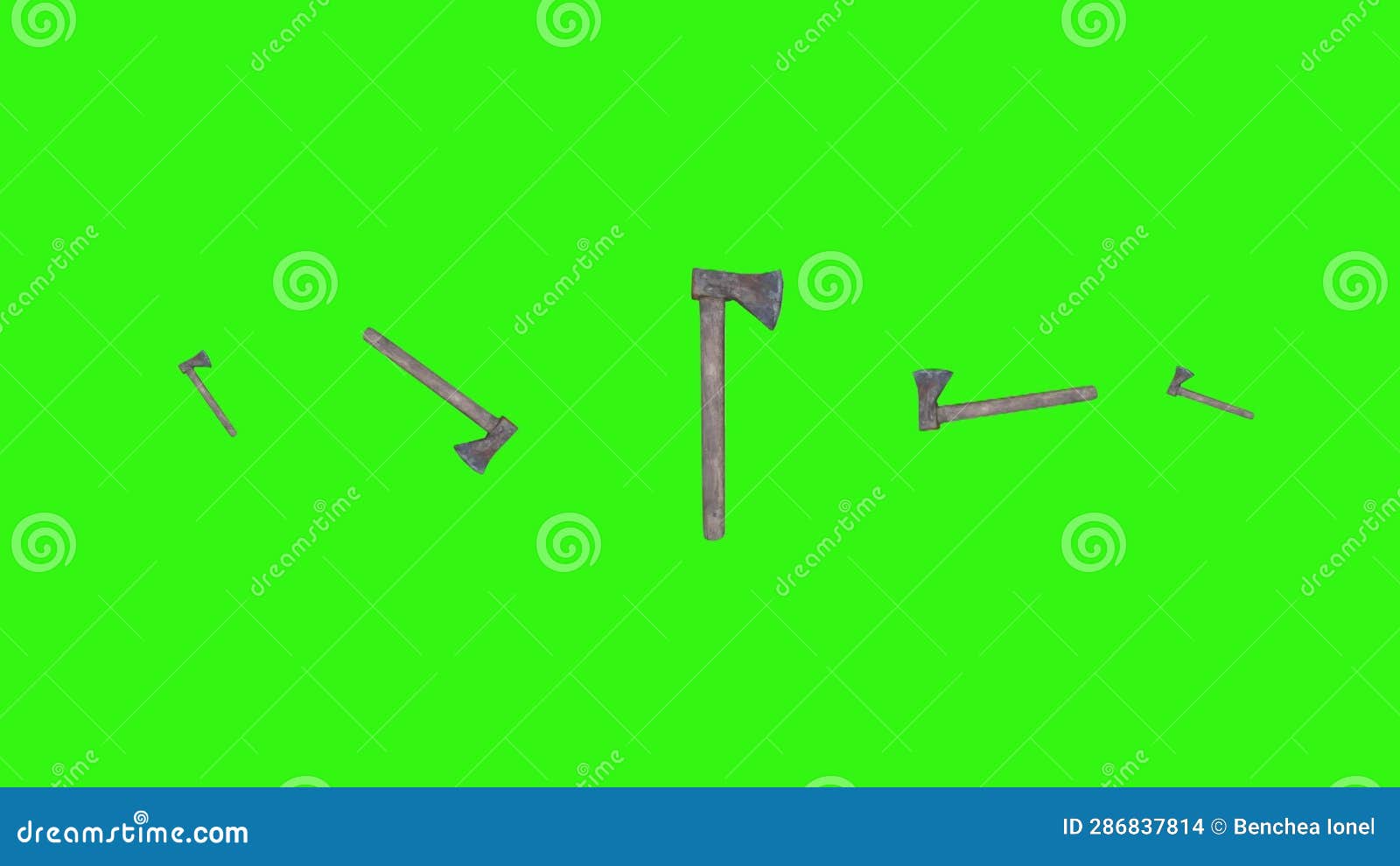 Ax Hatchet Tools Animation on Green Screen, Graphic Source Stock ...