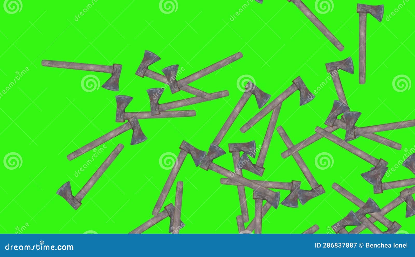 Ax Hatchet Tools Animation on Green Screen, Graphic Source Stock Video ...