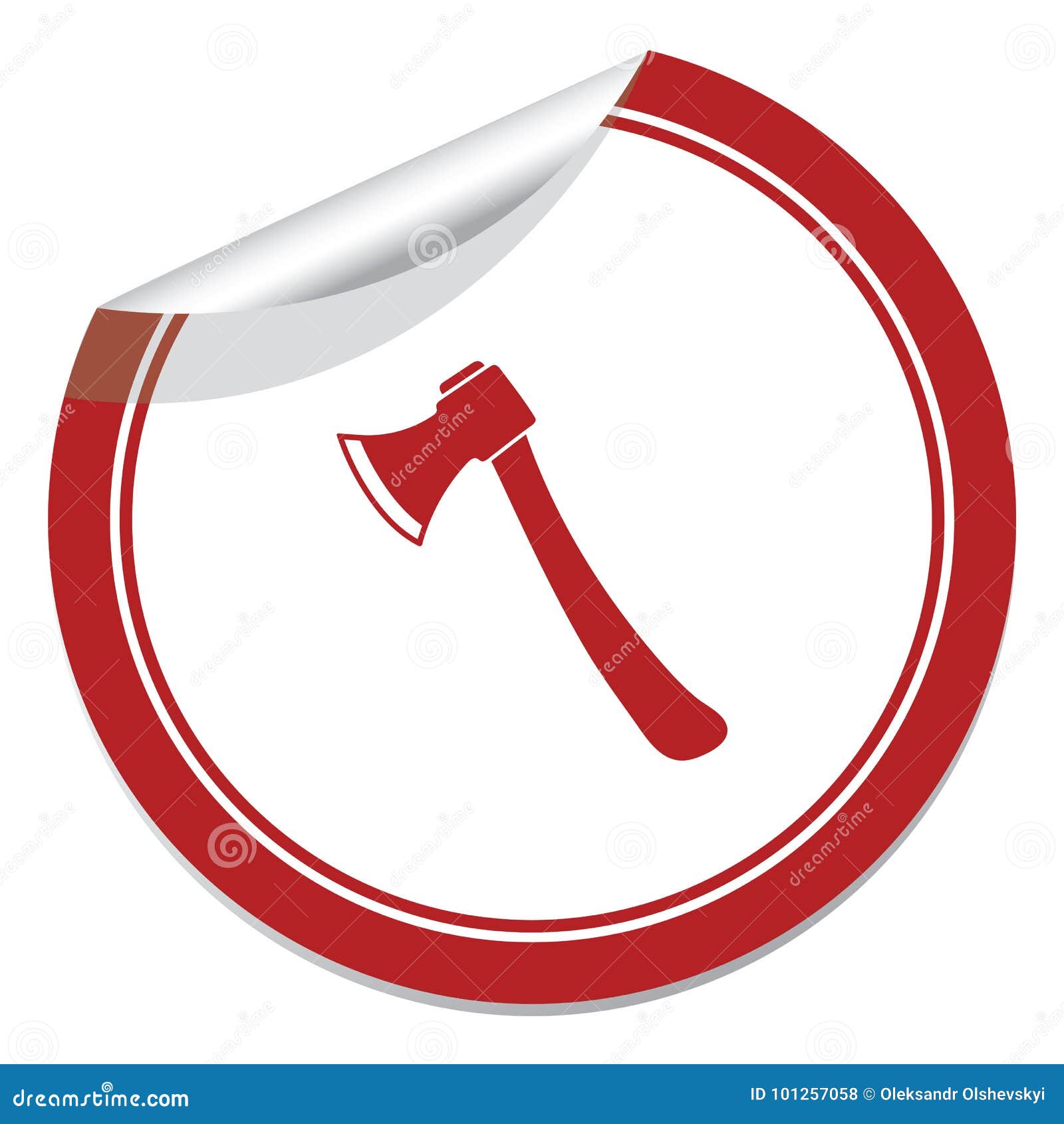The ax icon. Axe symbol stock vector. Illustration of danger - 101257058
