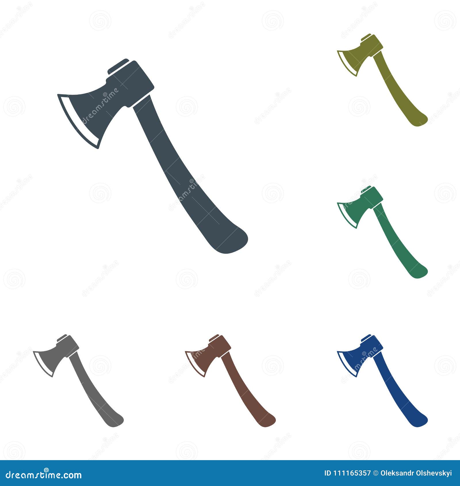 The ax icon. Axe symbol stock vector. Illustration of sign - 111165357