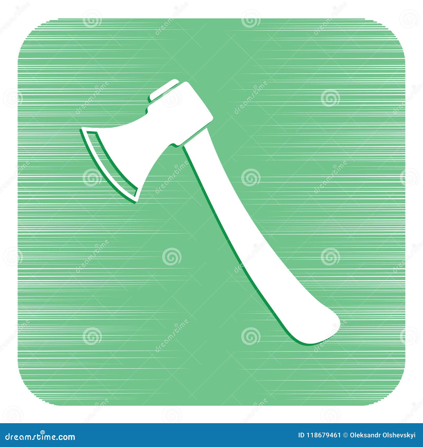 The ax icon. Axe symbol stock vector. Illustration of sign - 118679461
