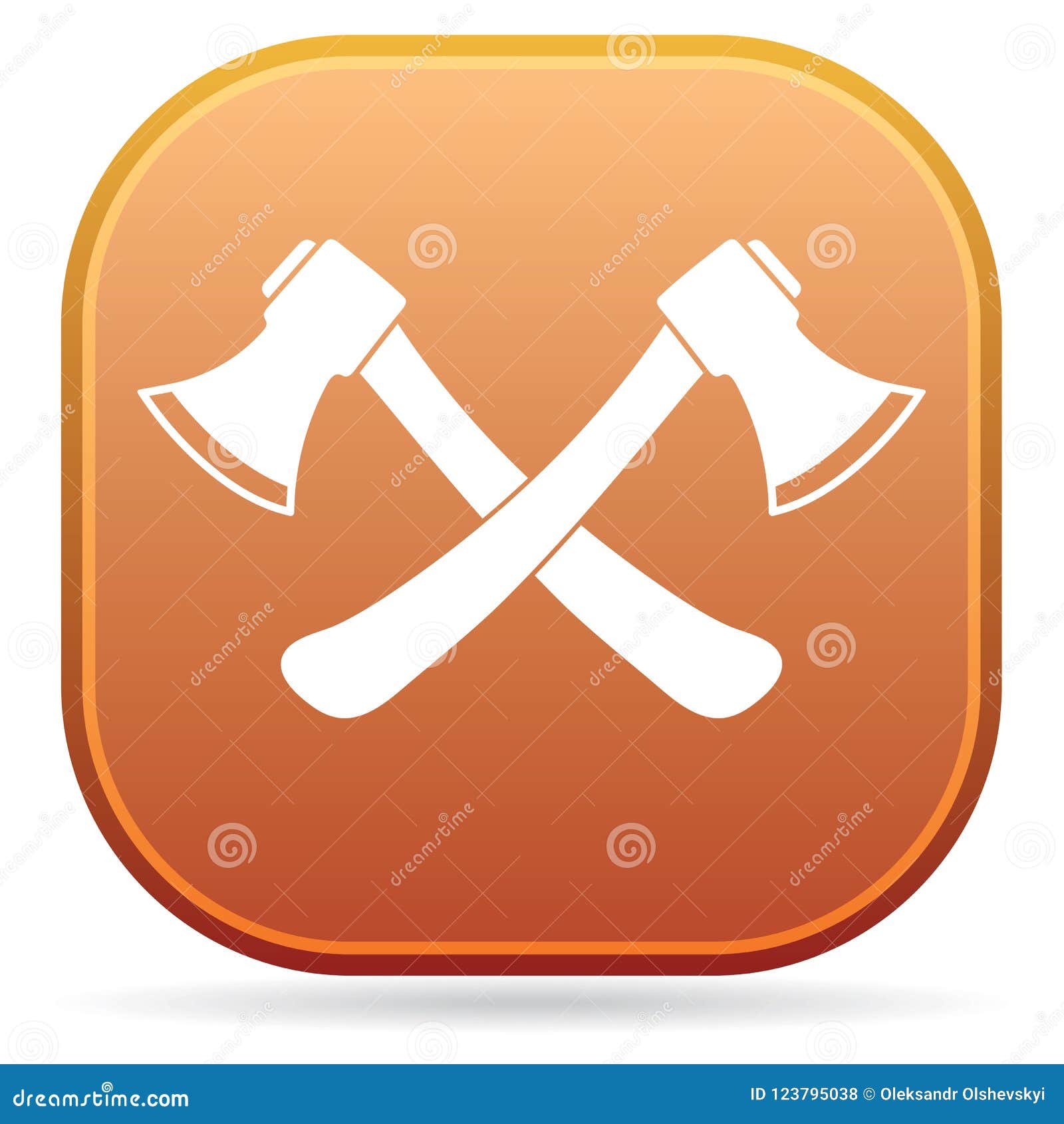 The ax icon. Axe symbol stock vector. Illustration of industrial ...