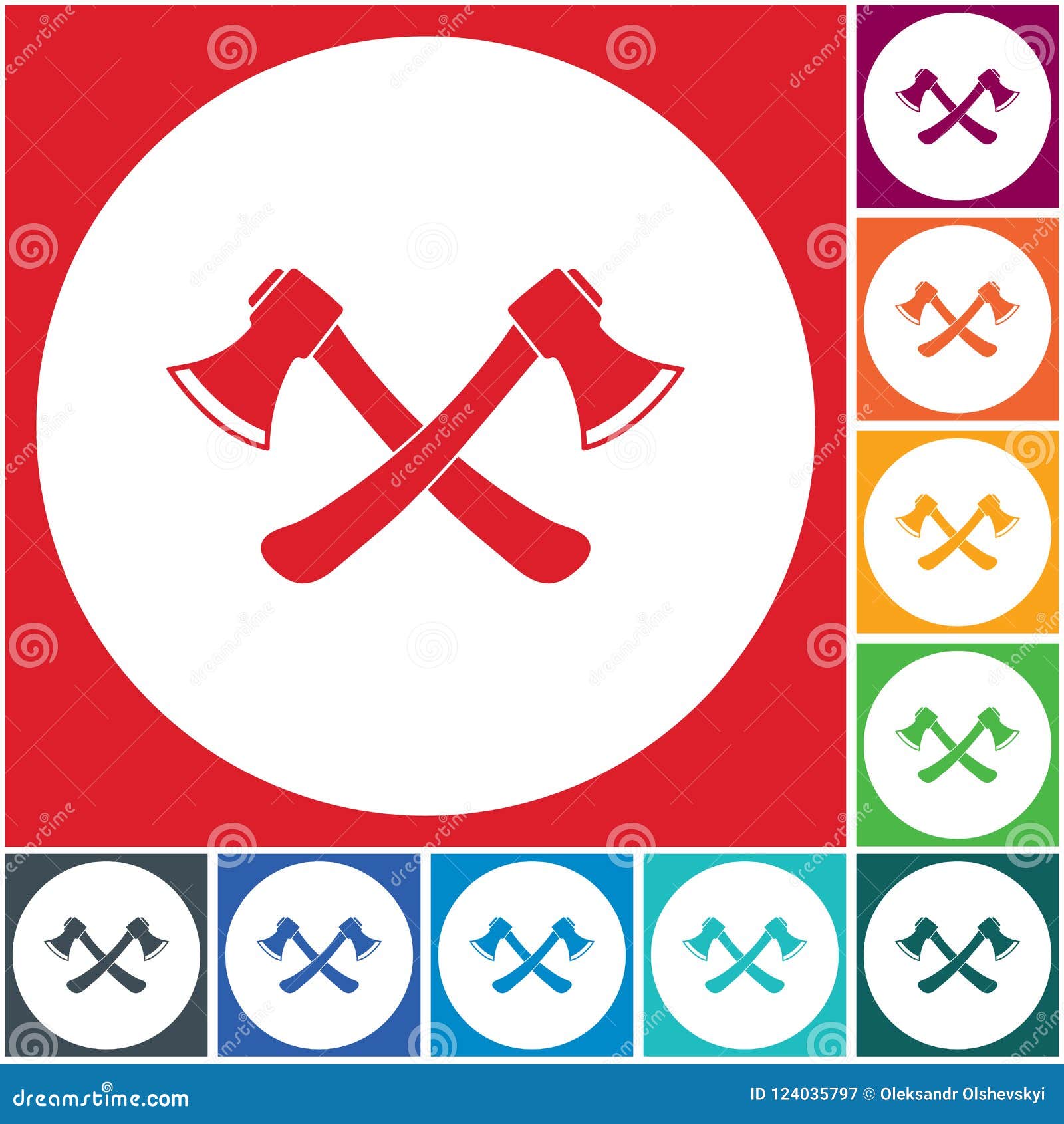 The ax icon. Axe symbol stock vector. Illustration of design - 124035797