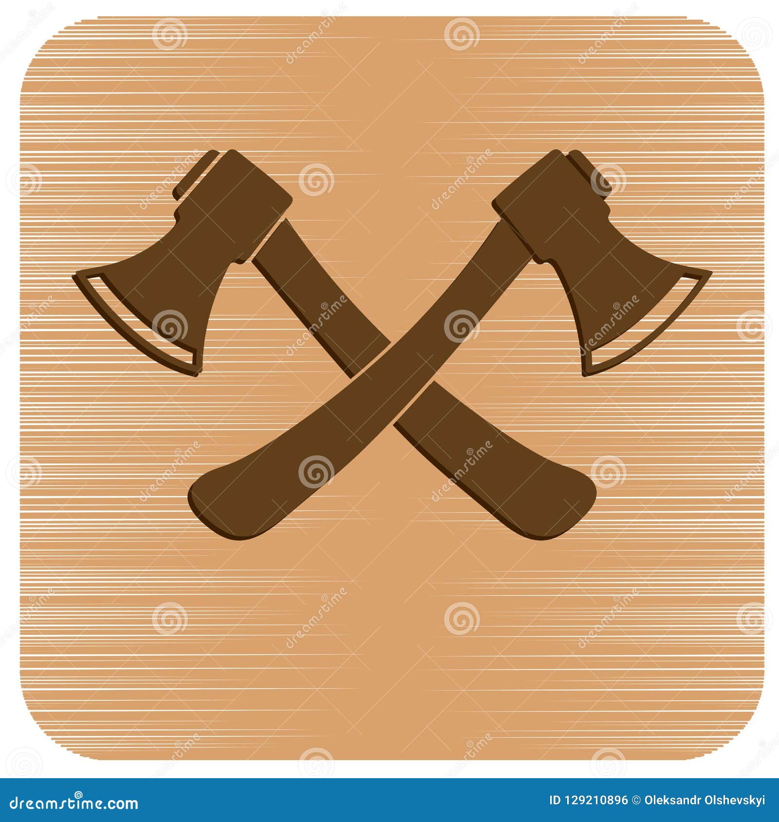 The ax icon. Axe symbol stock vector. Illustration of symbol - 129210896