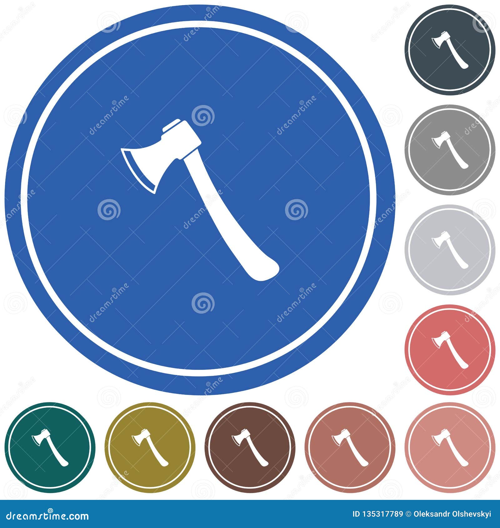 The ax icon. Axe symbol stock vector. Illustration of symbol - 135317789