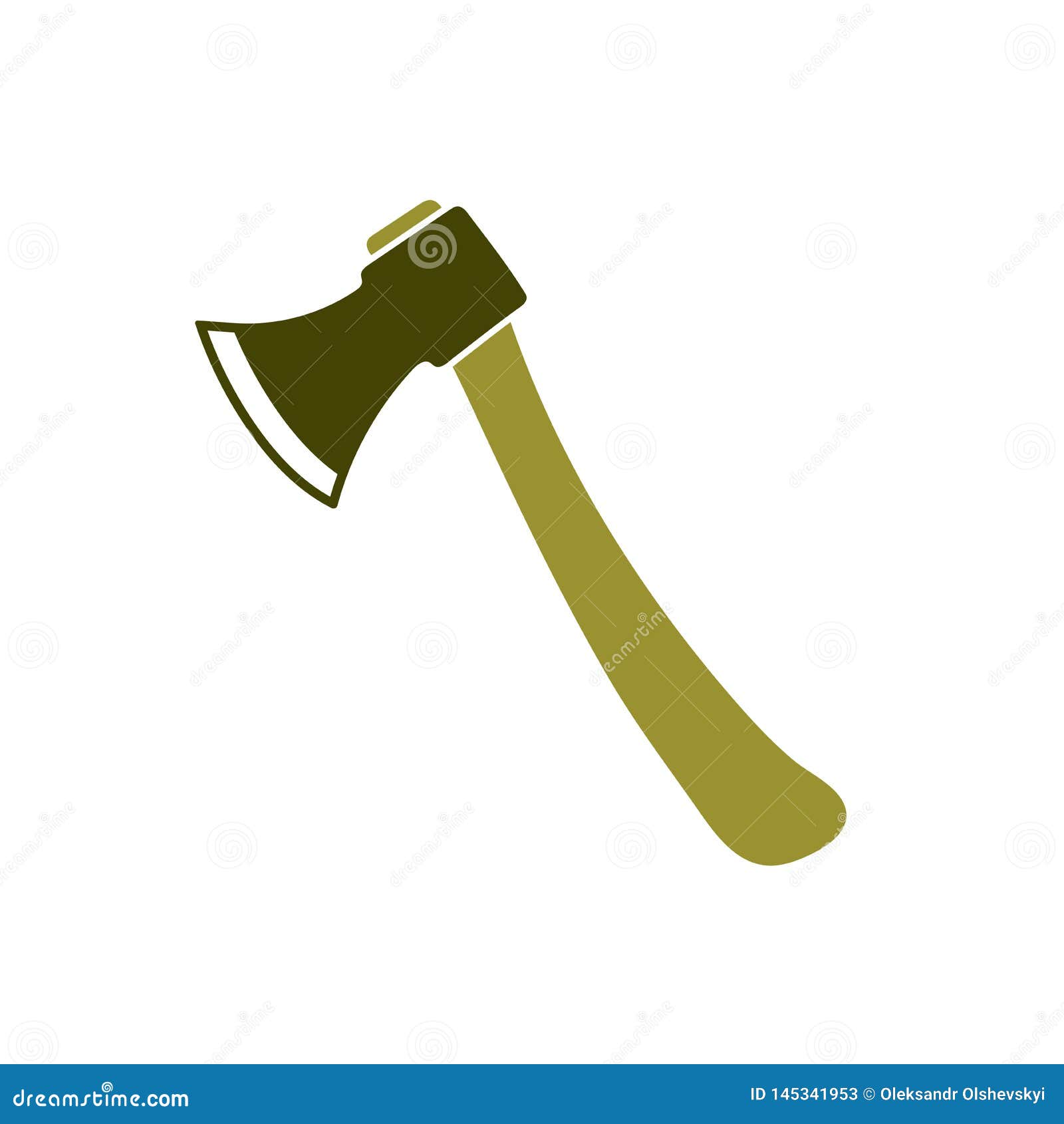 The ax icon. Axe symbol stock vector. Illustration of contractor ...