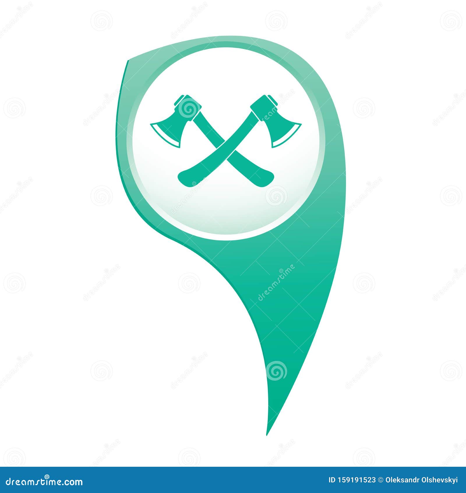 The ax icon. Axe symbol stock vector. Illustration of concept - 159191523