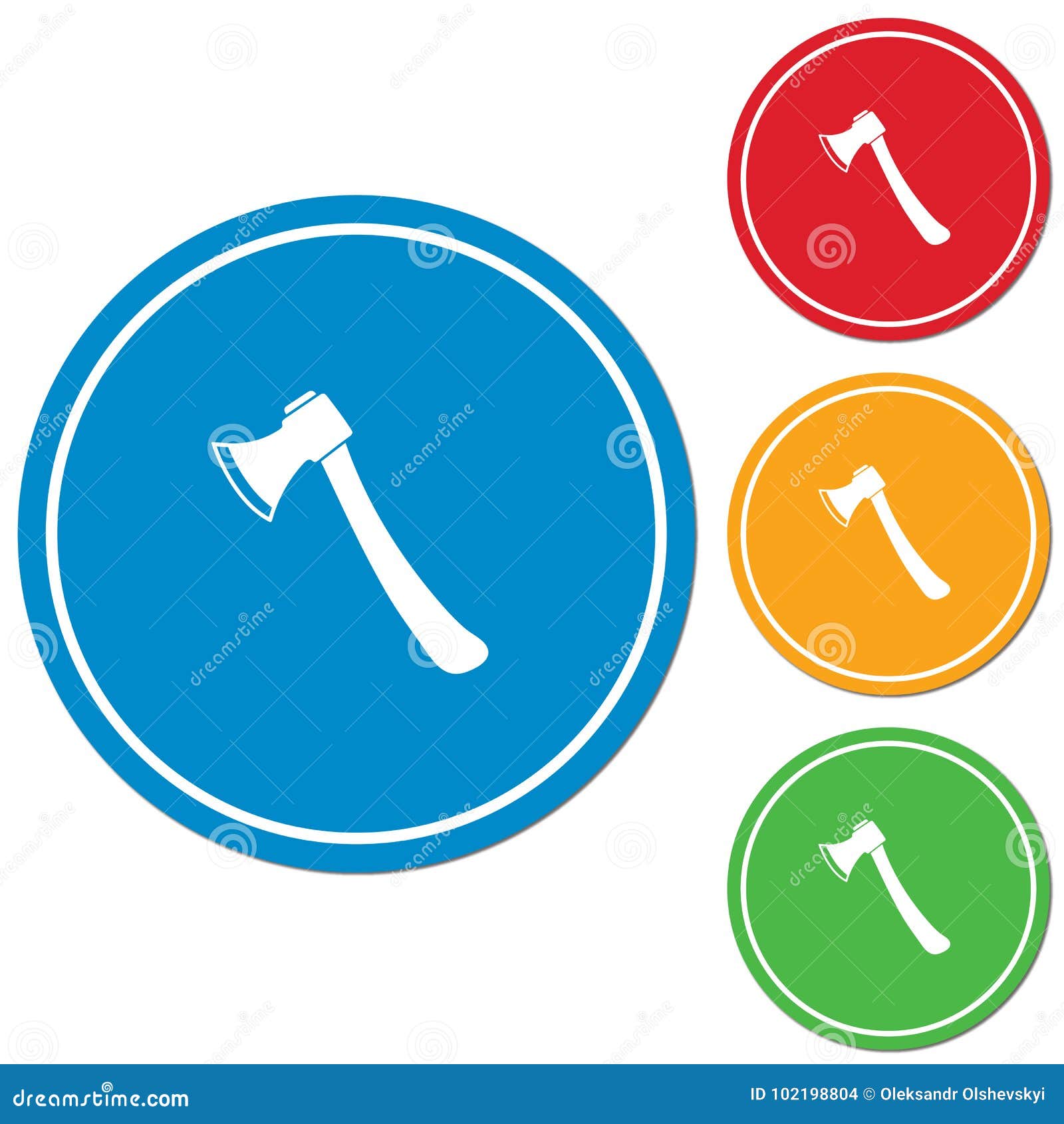 The ax icon. Axe symbol stock vector. Illustration of safety - 102198804