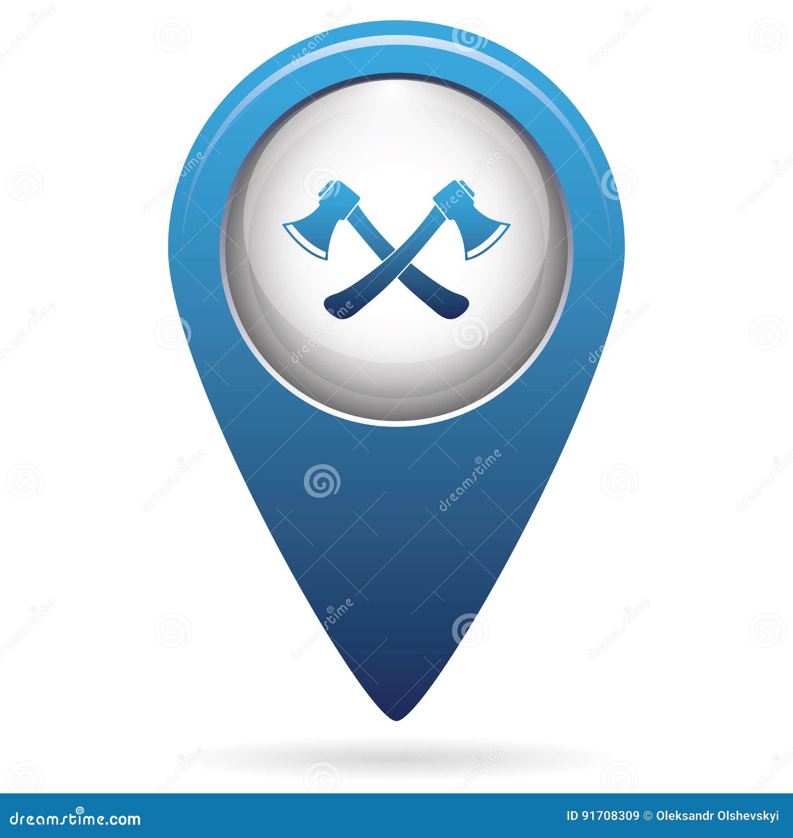 The ax icon. Axe symbol stock vector. Illustration of webpage - 91708309