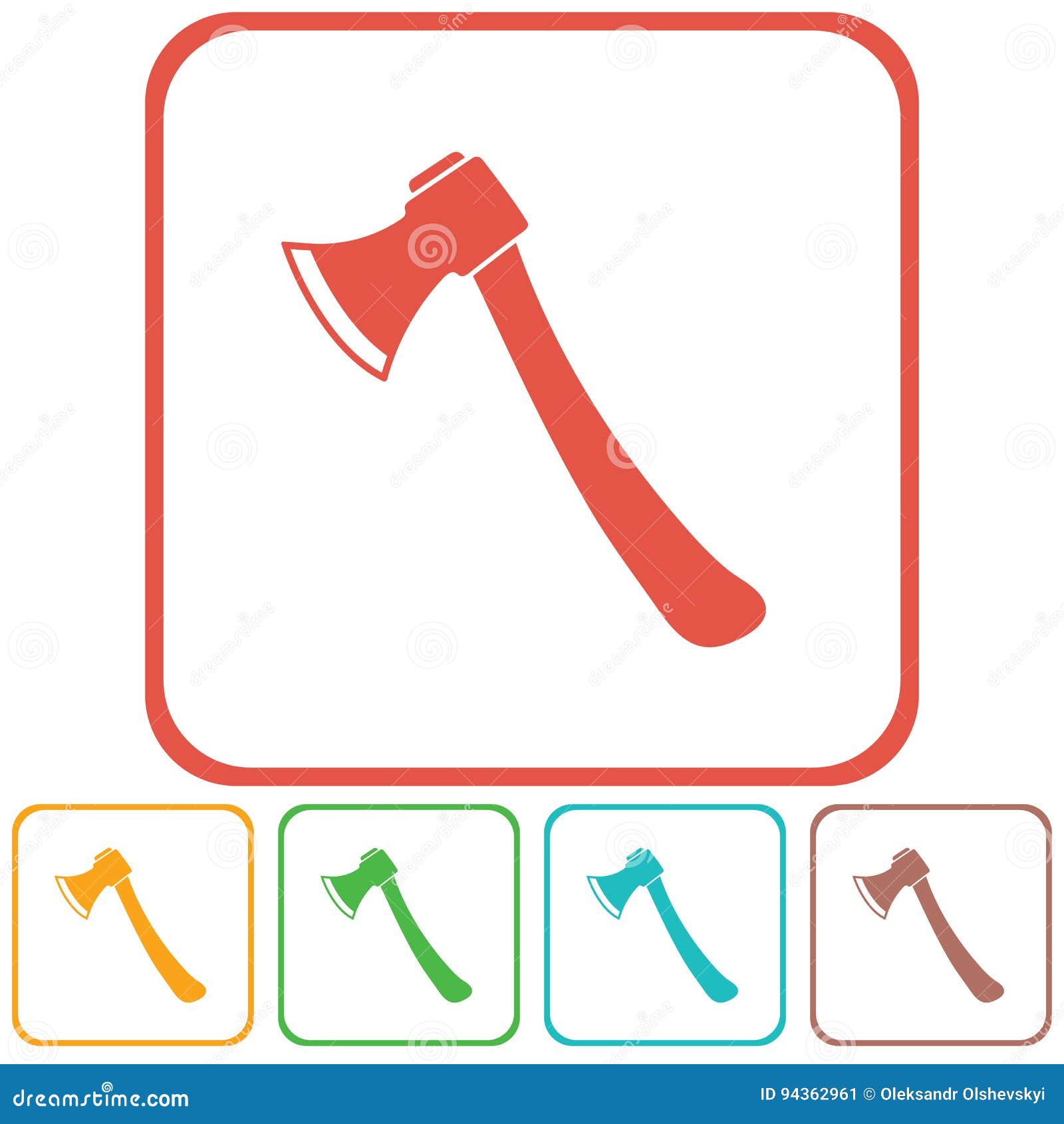 The ax icon. Axe symbol stock vector. Illustration of houses - 94362961