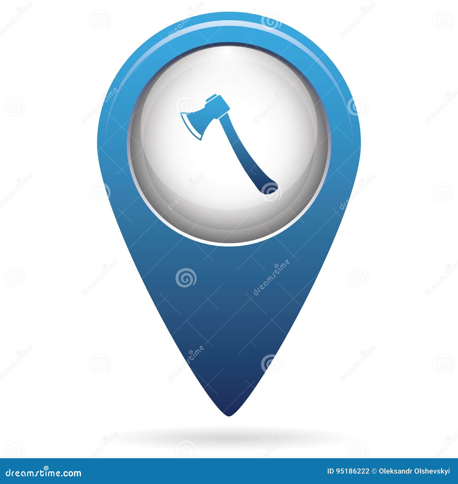 The ax icon. Axe symbol stock vector. Illustration of recondition ...