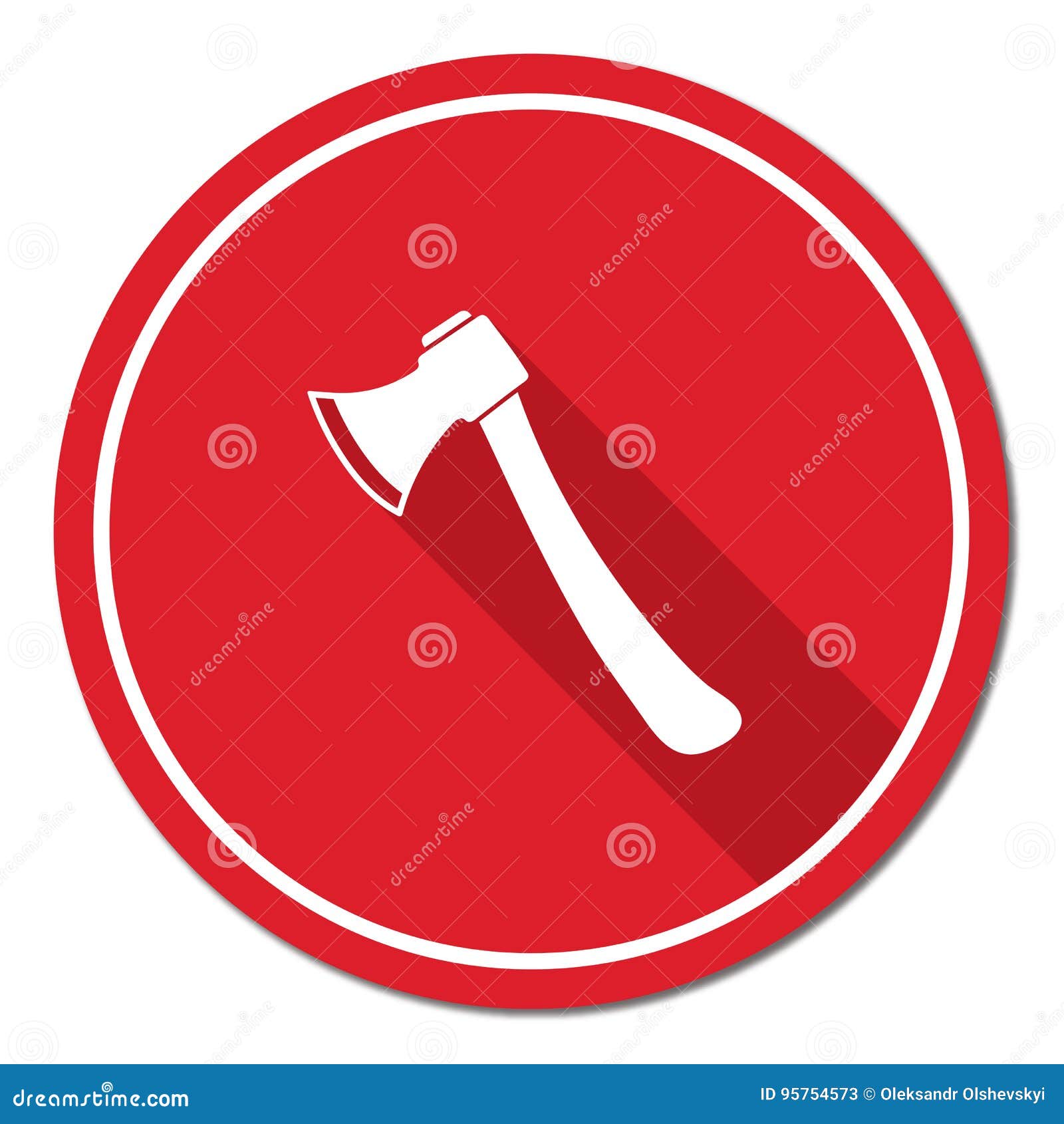 The ax icon. Axe symbol stock vector. Illustration of icon - 95754573