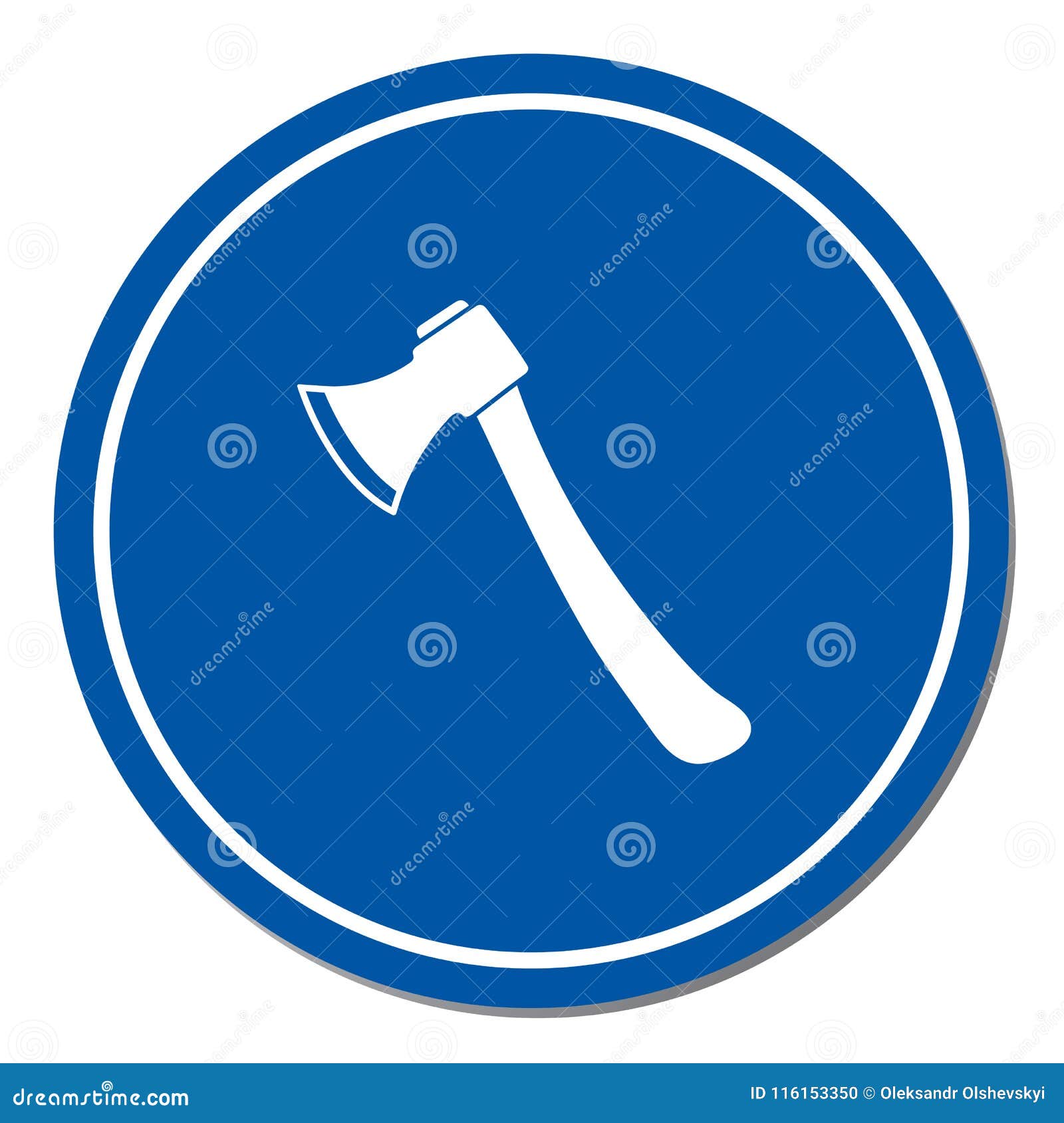 The ax icon. Axe symbol stock vector. Illustration of barrier - 116153350