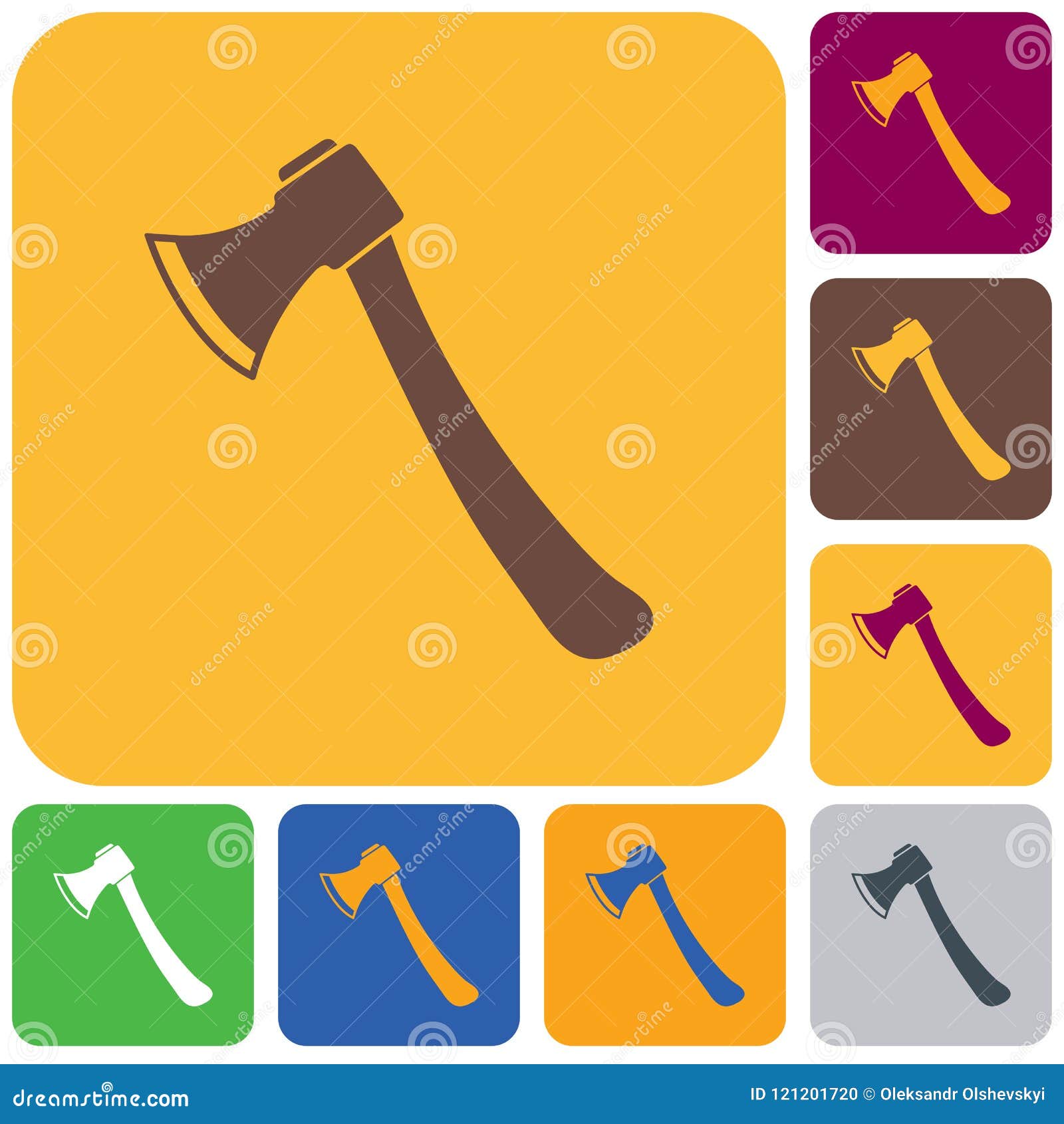 The ax icon. Axe symbol stock vector. Illustration of build - 121201720