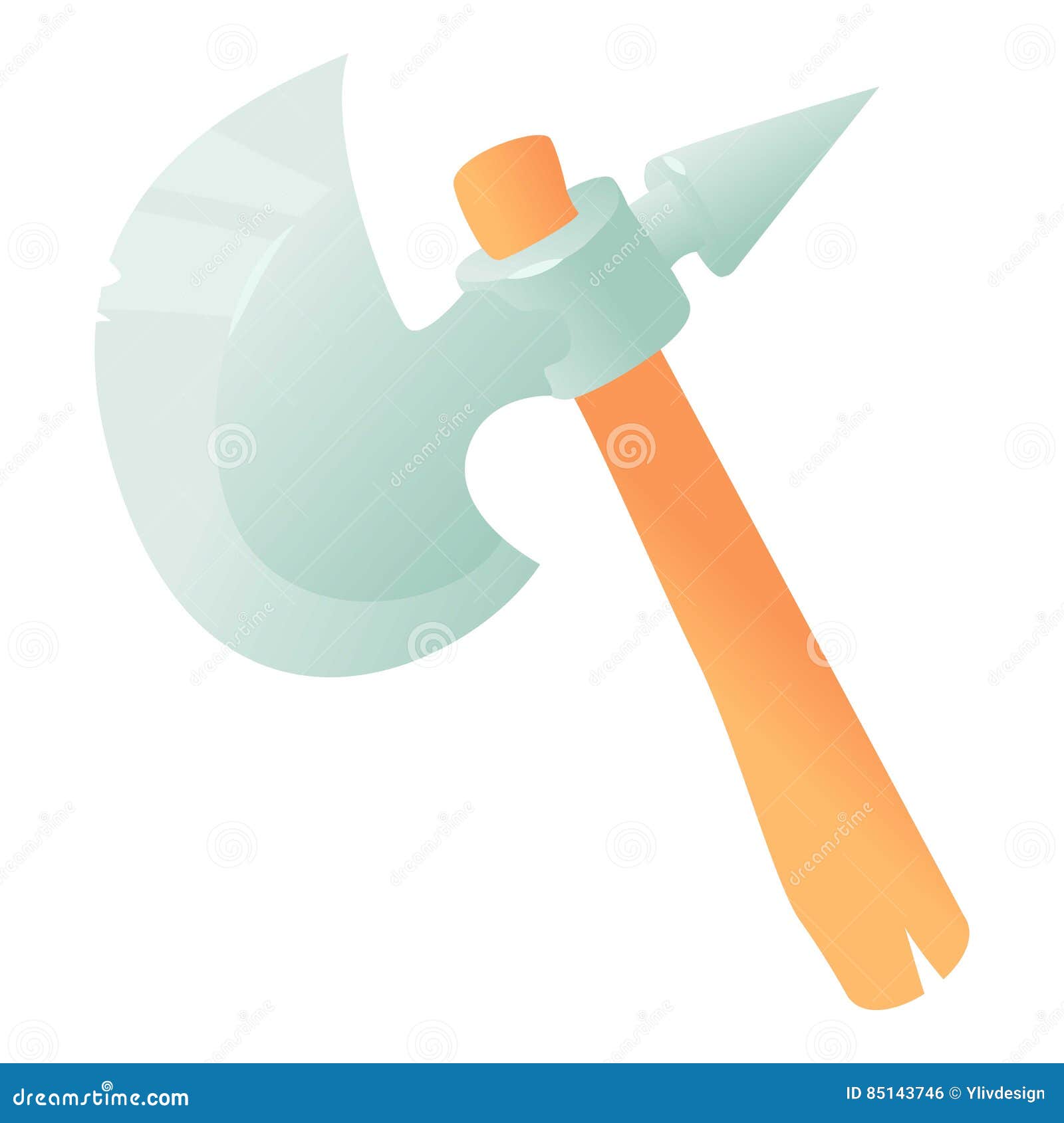Ax icon, cartoon style stock vector. Illustration of blade - 85143746