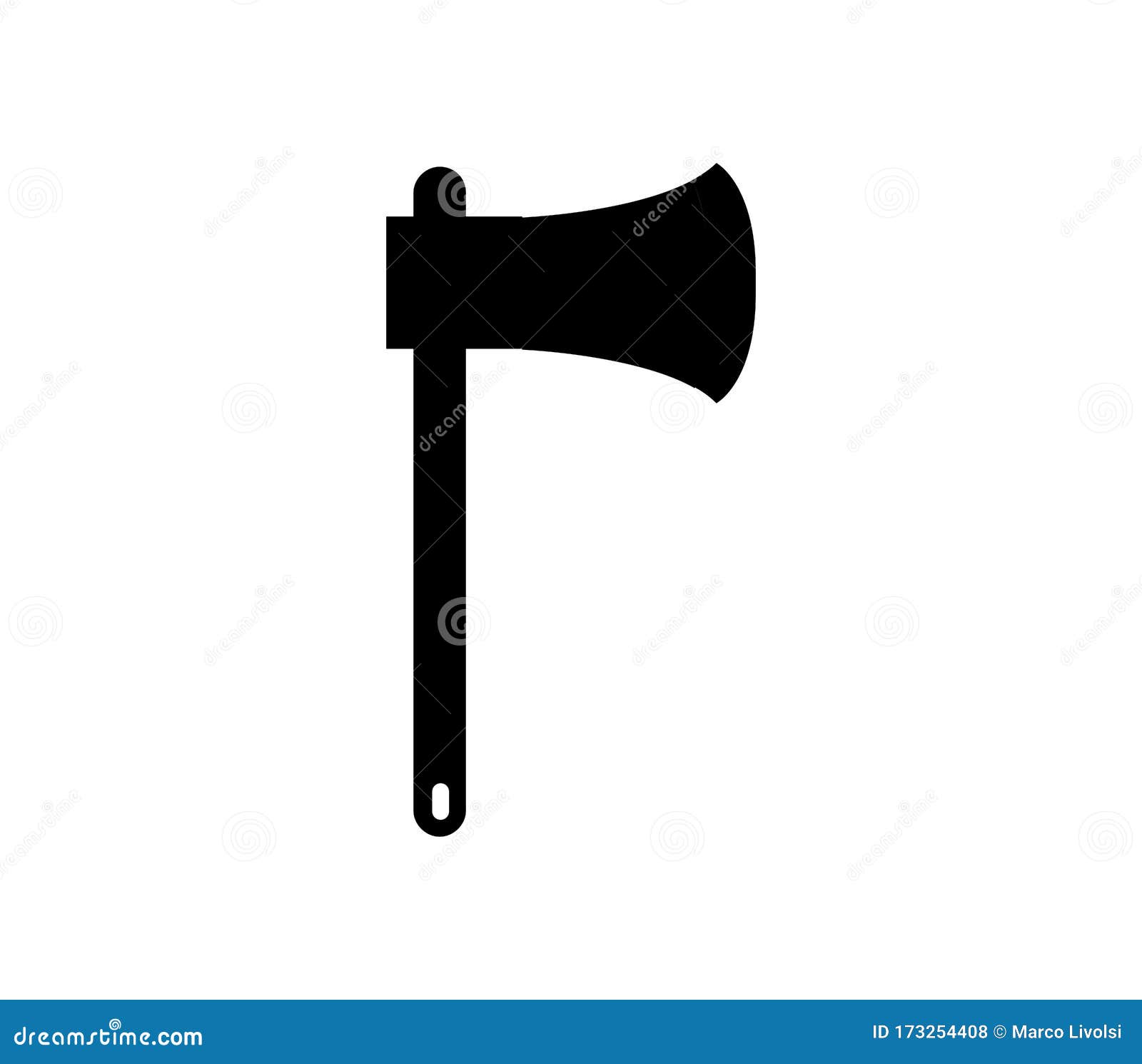 Ax Icon Illustrated in Vector on White Background Stock Illustration ...